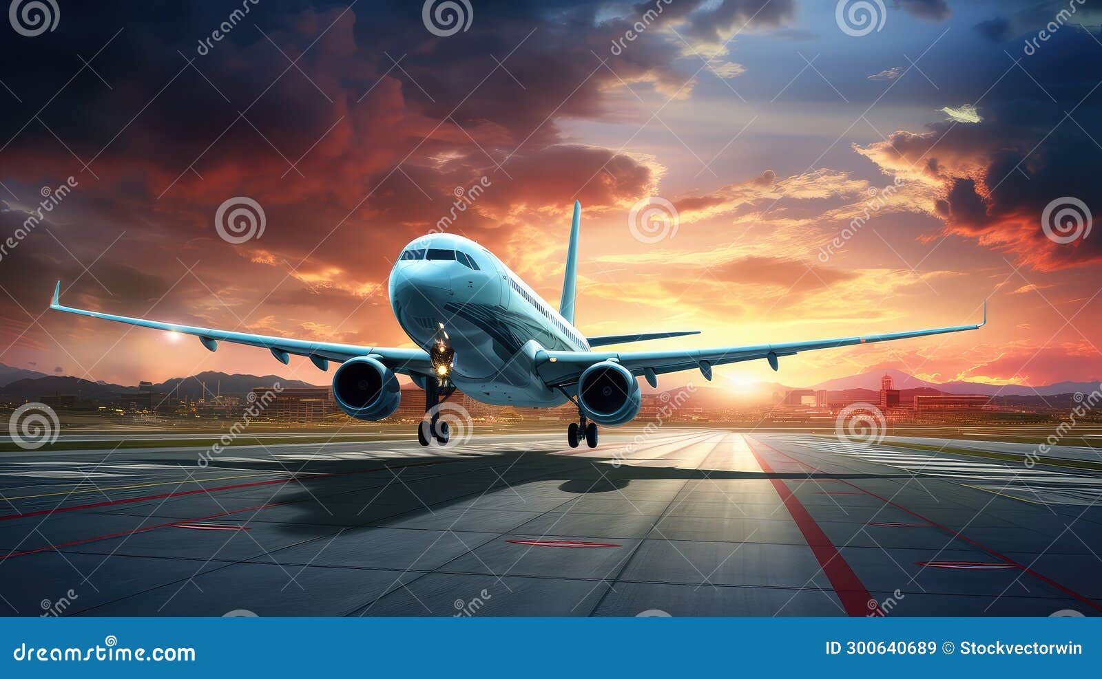 Arrival Flight Airport Background Stock Illustration - Illustration of ...