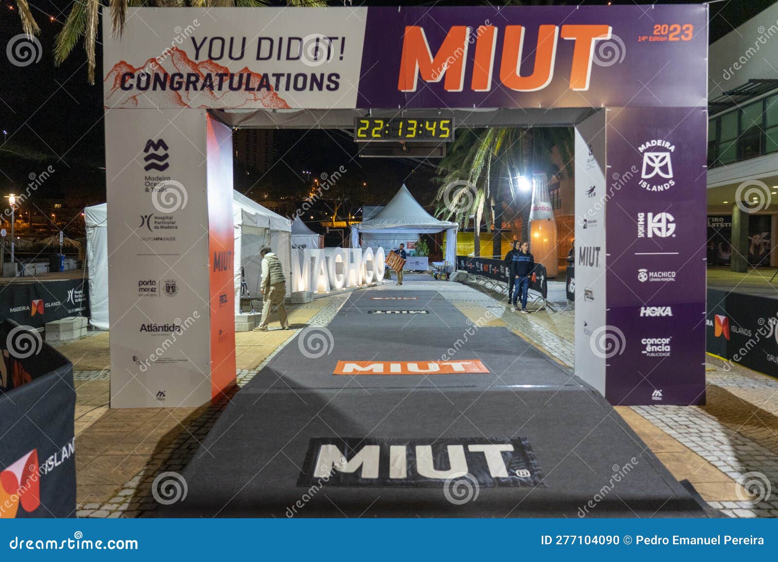 Arrival Gate for MIUT Athletes the Night before the Race on the Island ...