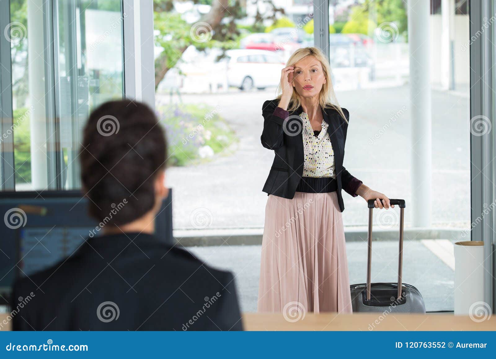 Arrival guest stock photo. Image of reservation, receptionist - 120763552