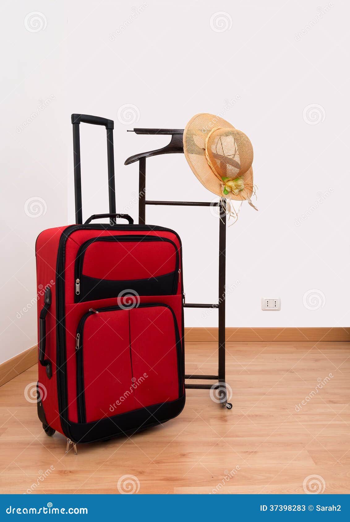 Arrival in Hotel - Clothes Valet Garment Stand with Suitcase and Stock ...