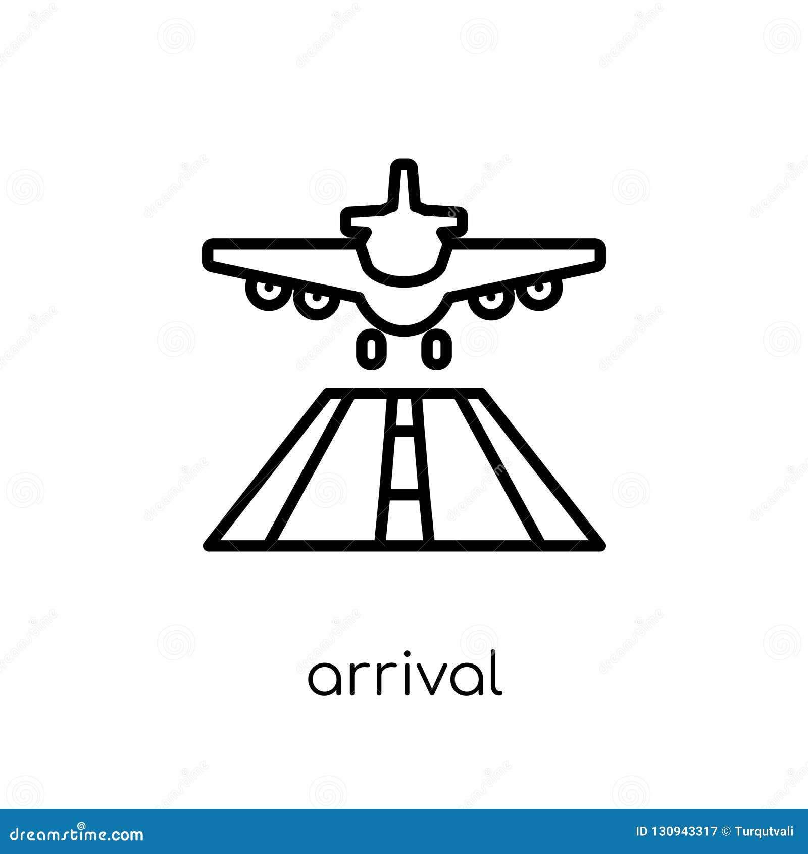 Arrival Icon from Delivery and Logistic Collection. Stock Vector ...