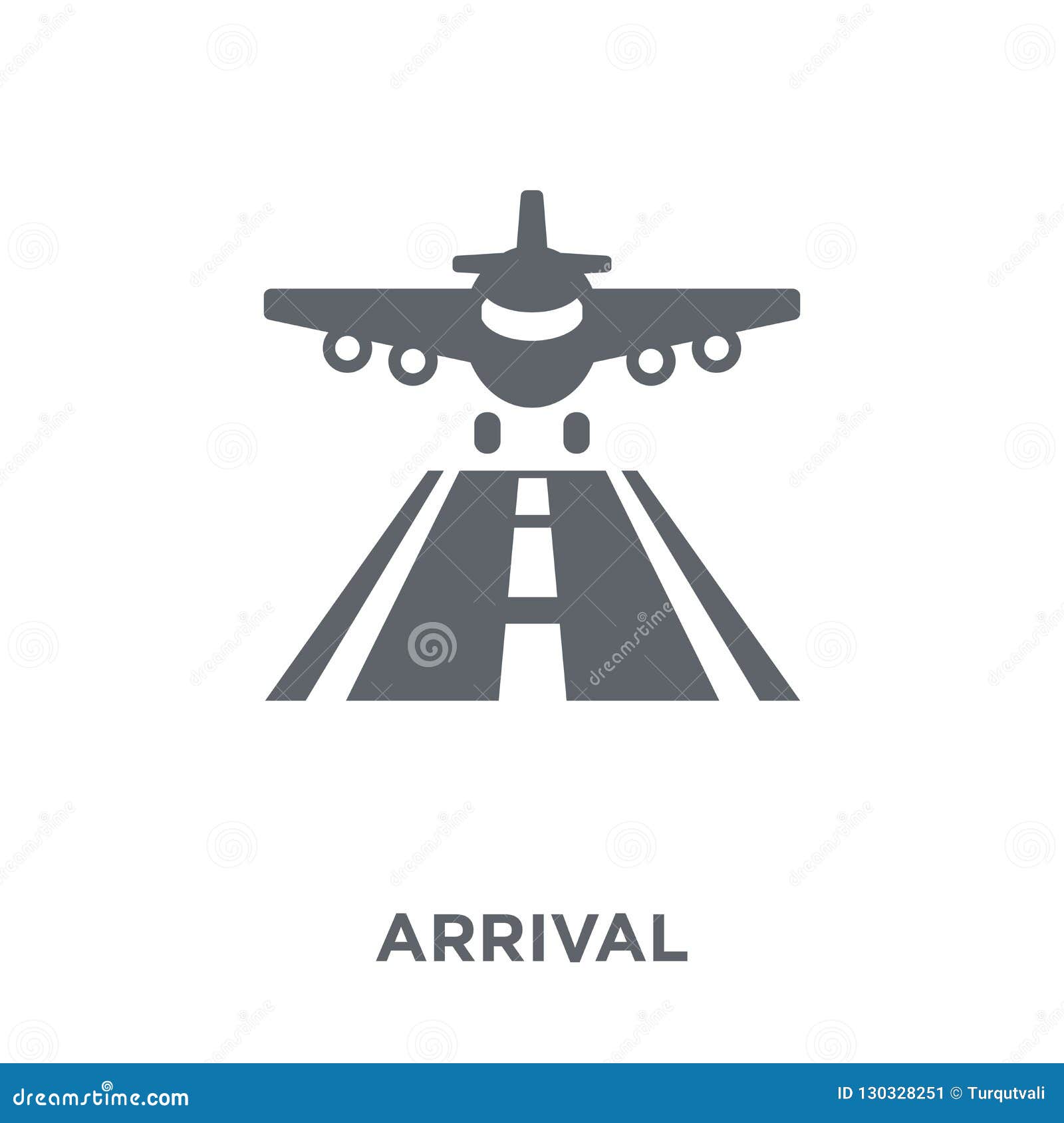 Arrival Icon From Delivery And Logistic Collection Stock Vector Illustration Of Airplane