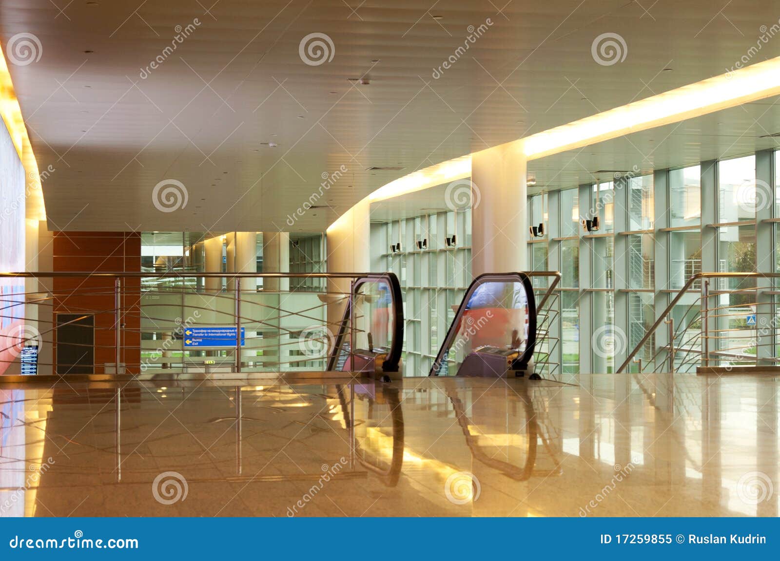 Arrival Lounge of the International Airport Stock Image - Image of ...
