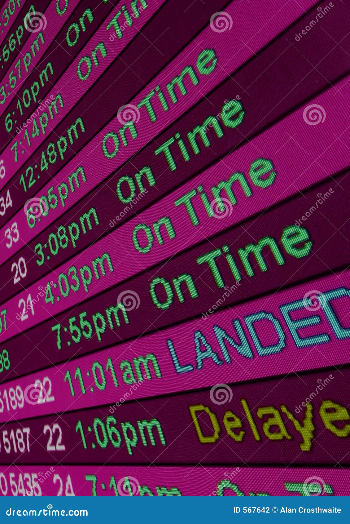 Arrival Times stock photo. Image of flight, airline, travel - 567642