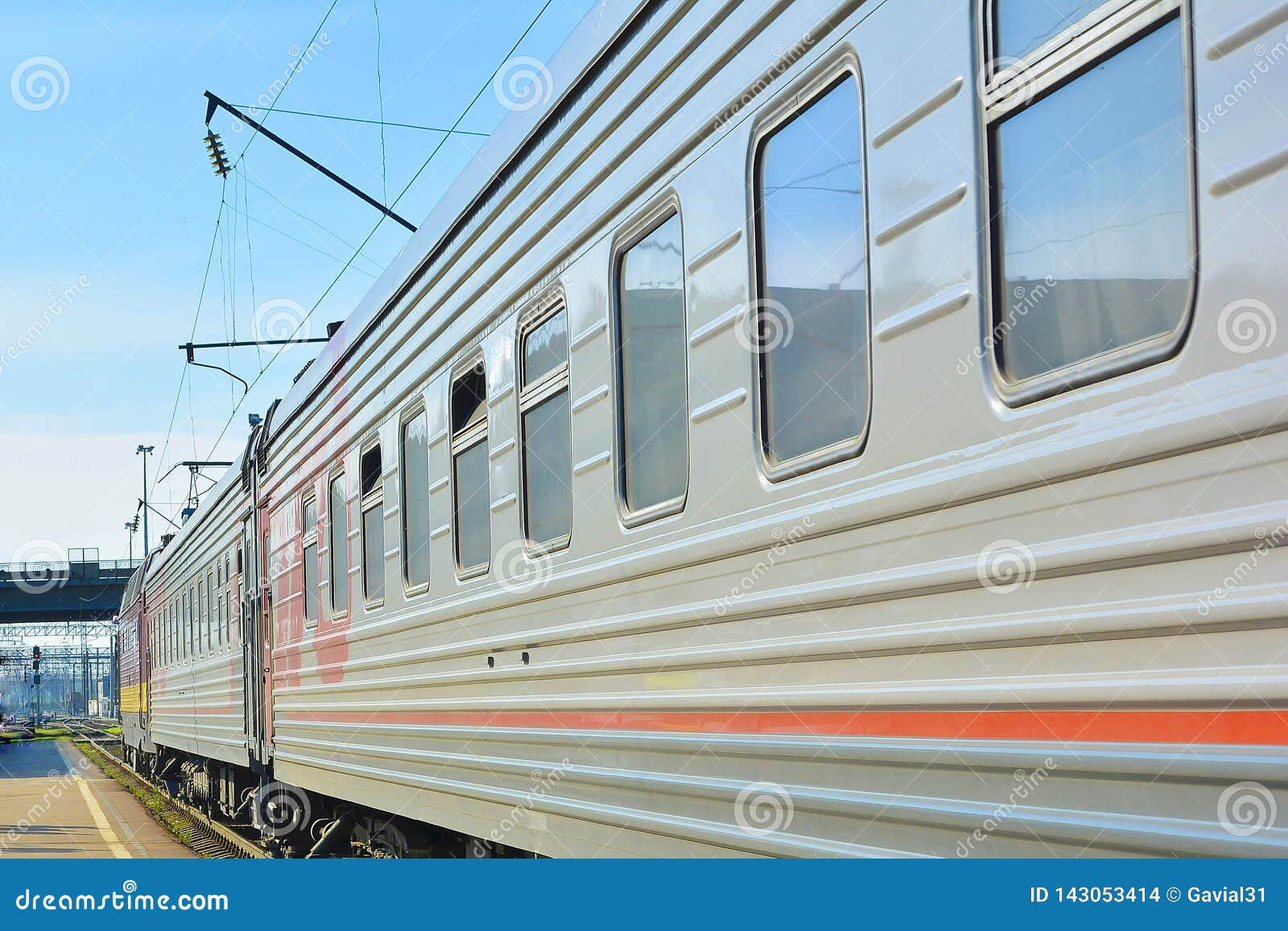 The Arrival of the Train. the Platform and Passenger Stock Photo ...
