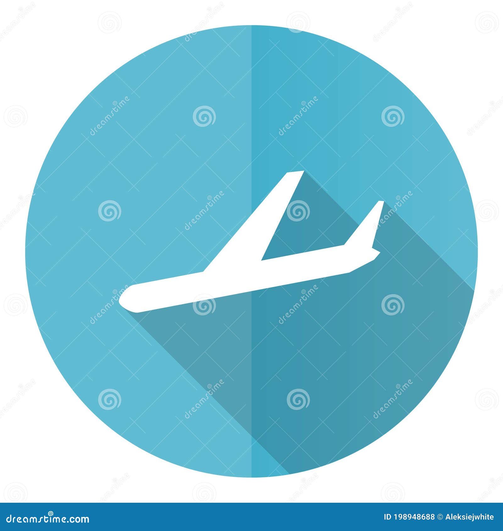 Arrivals Vector Icon, Flight, Airplane Flat Design Blue Round Web ...