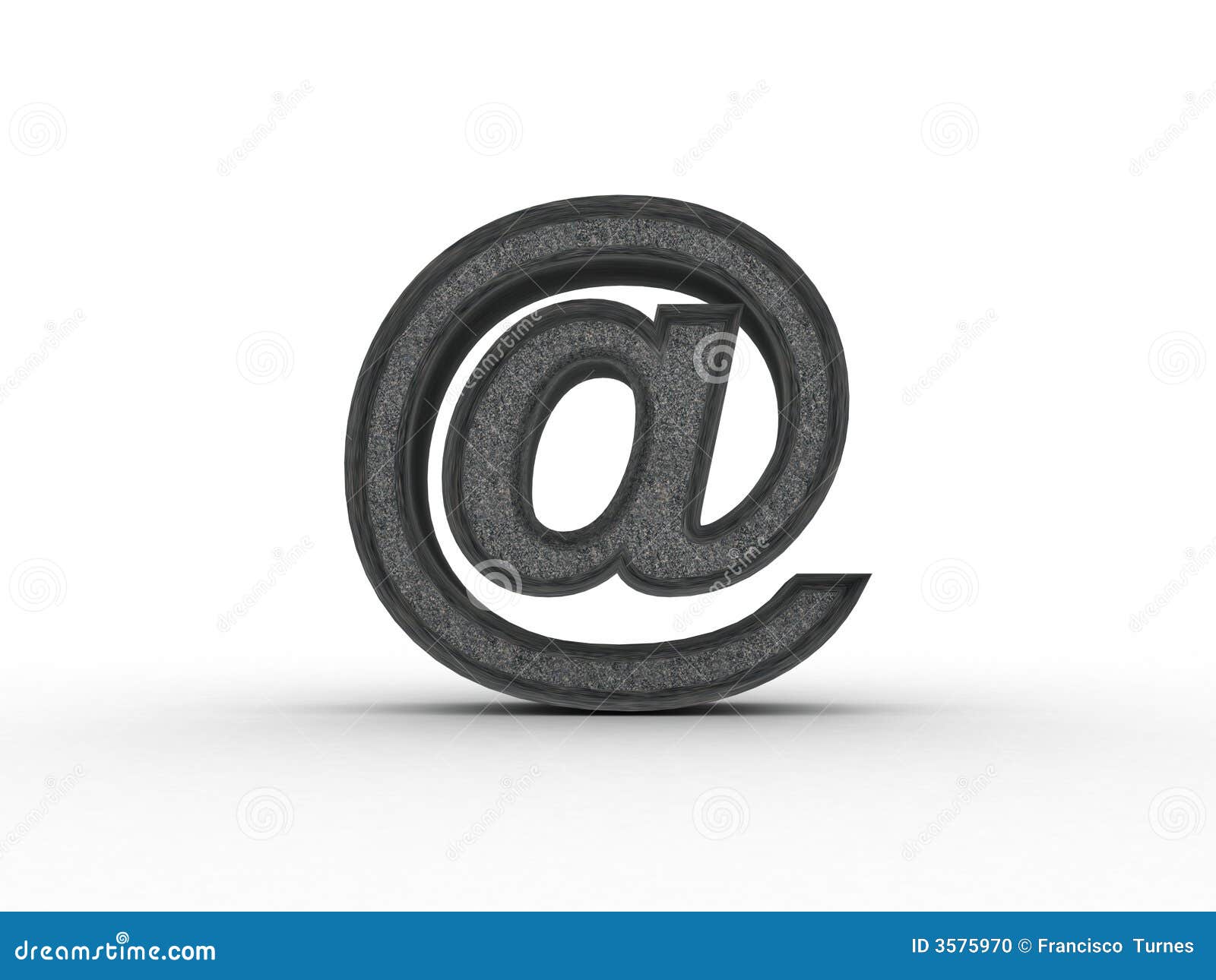 Arroba stock photo. Image of rendering, object, copy, mail - 3575970