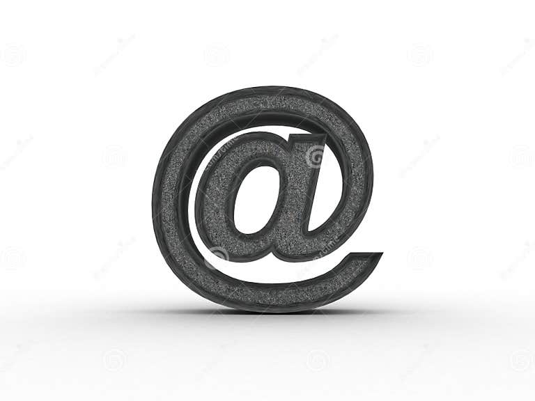 Arroba stock photo. Image of rendering, object, copy, mail - 3575970