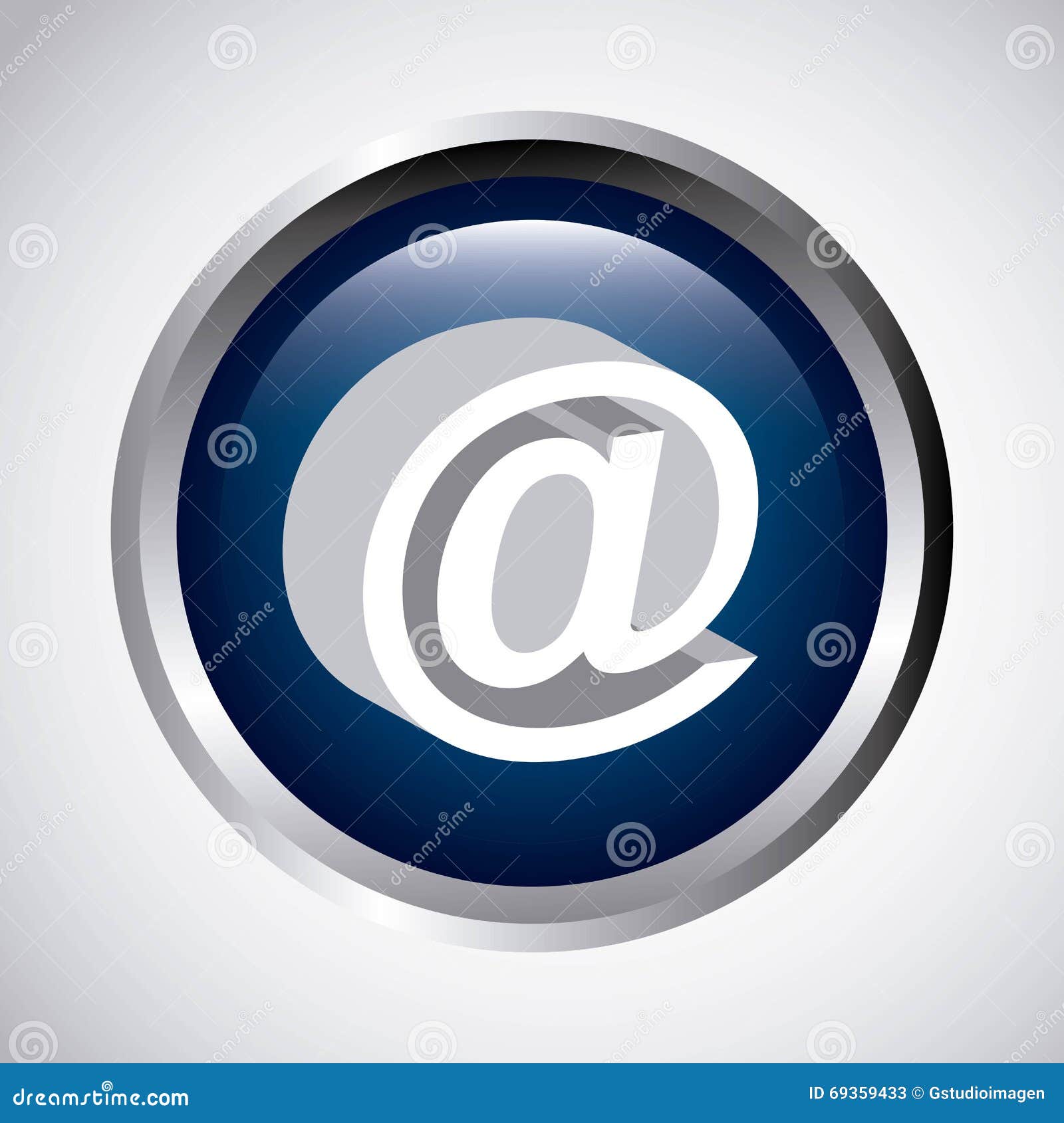 Arroba Button Sign. Vector Illustration | CartoonDealer.com #235549642