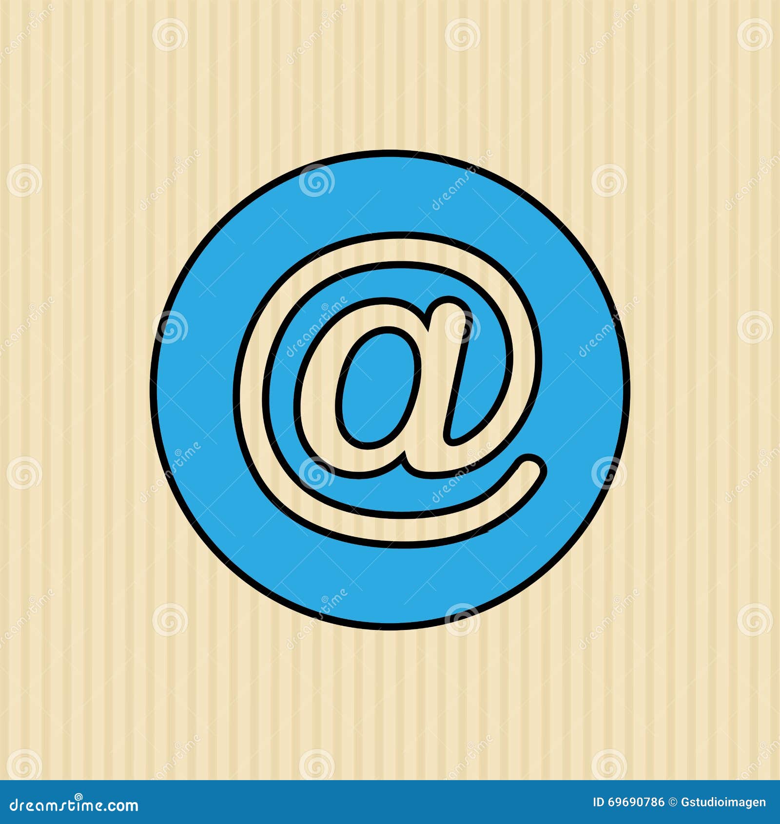 Arroba Icon Vector Illustration | CartoonDealer.com #10780644