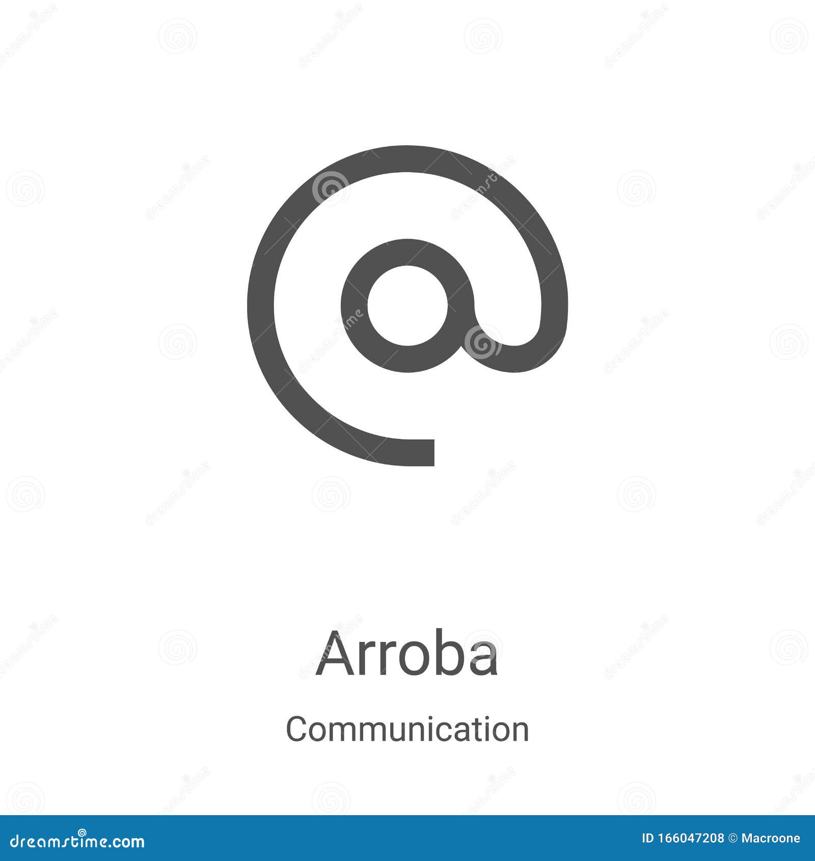 Arroba Icon. Trendy Arroba Logo Concept On White Background From ...