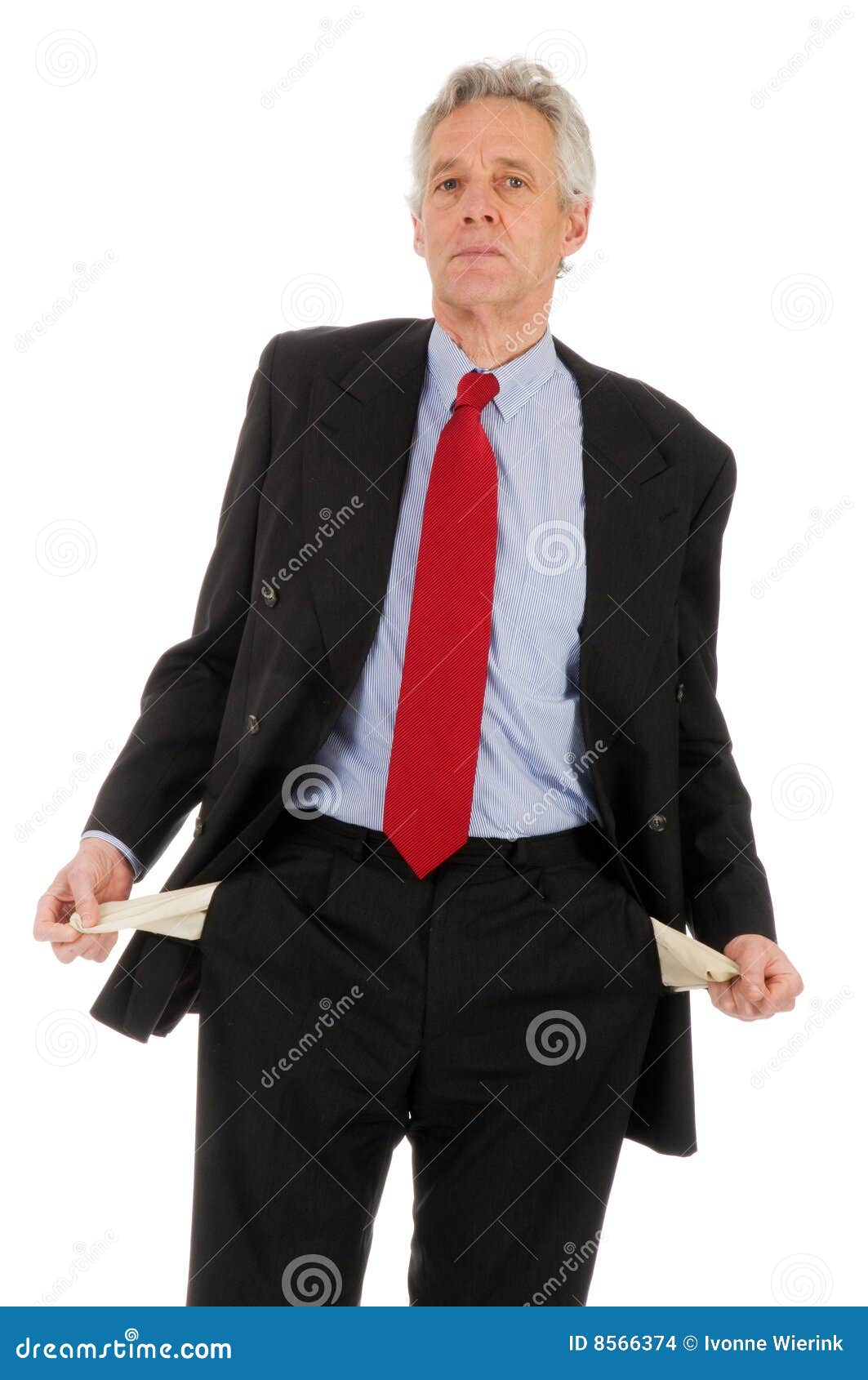 Arrogant Man with Empty Pockets Stock Photo - Image of finance, pockets ...