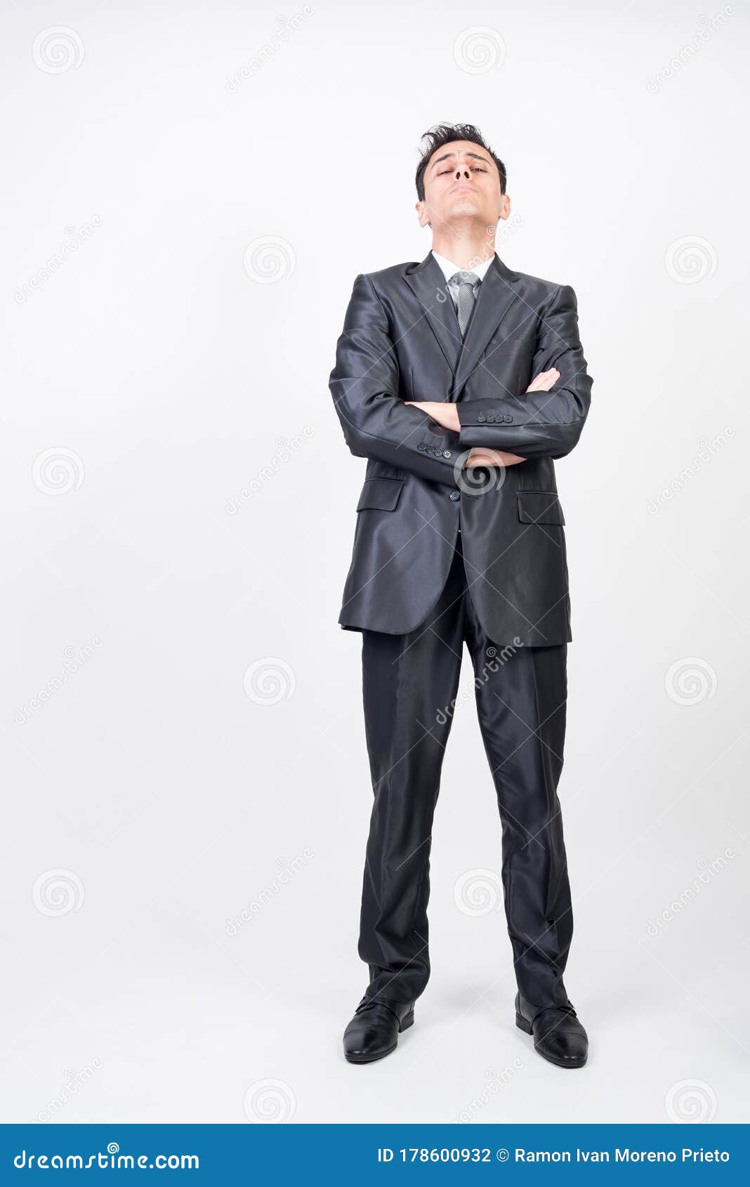 Arrogant man in suit stock photo. Image of boss, male - 178600932