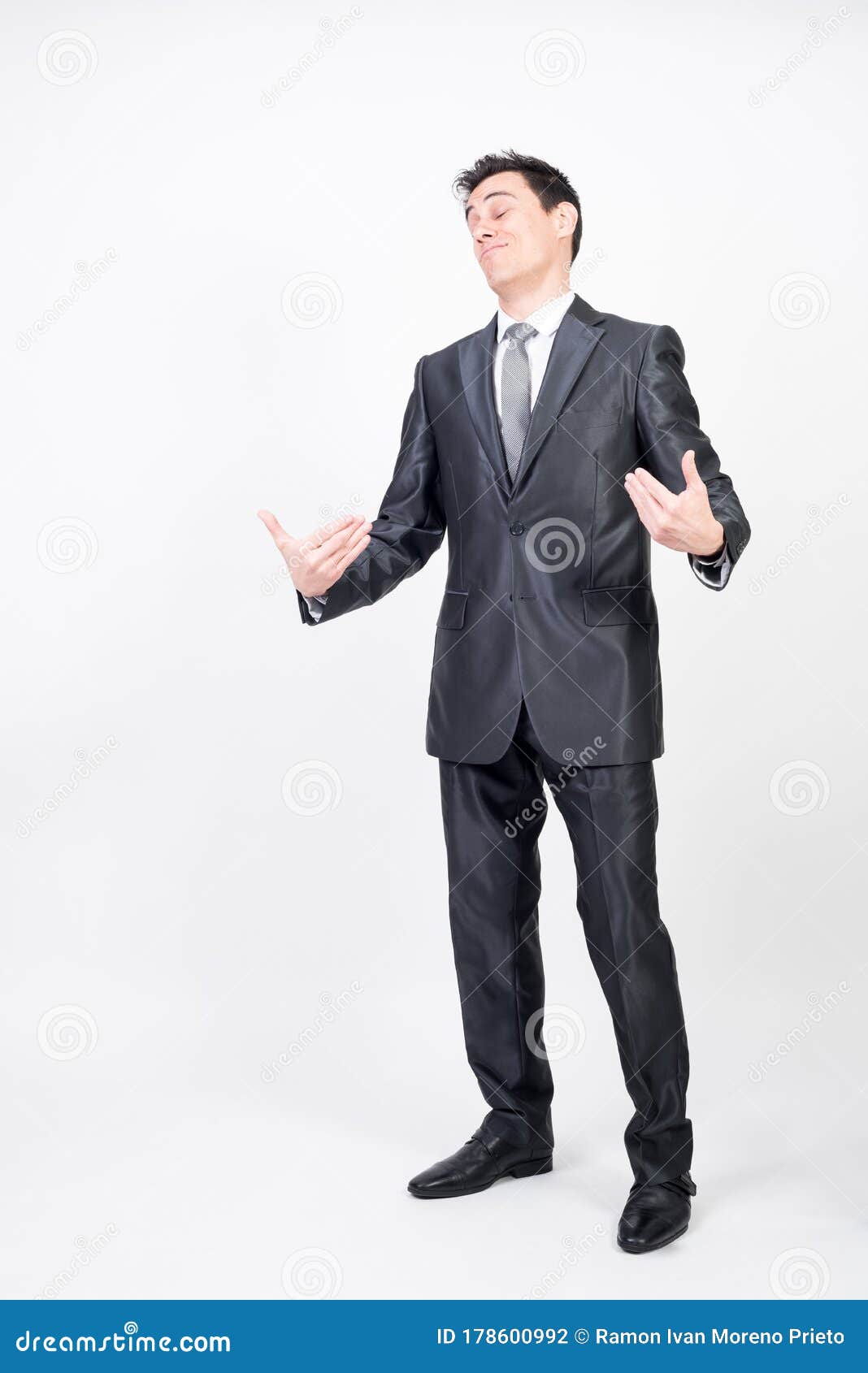 Arrogant man in suit stock photo. Image of powerful - 178600992