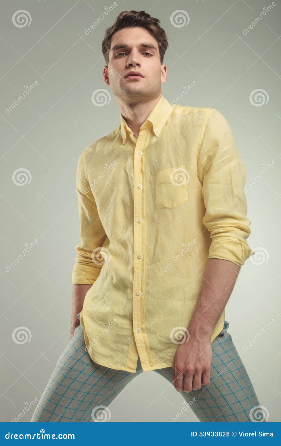 Arrogant Young Handsome Man Posing Stock Photo - Image of standing ...