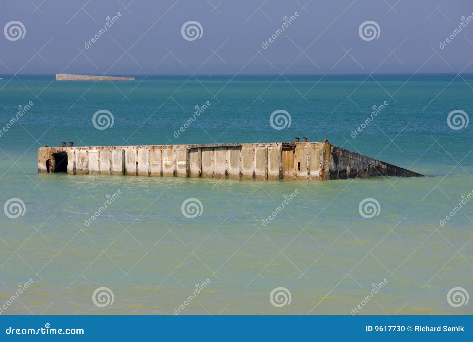 Arromanches, Normandy, France Stock Photo - Image of mulberry ...