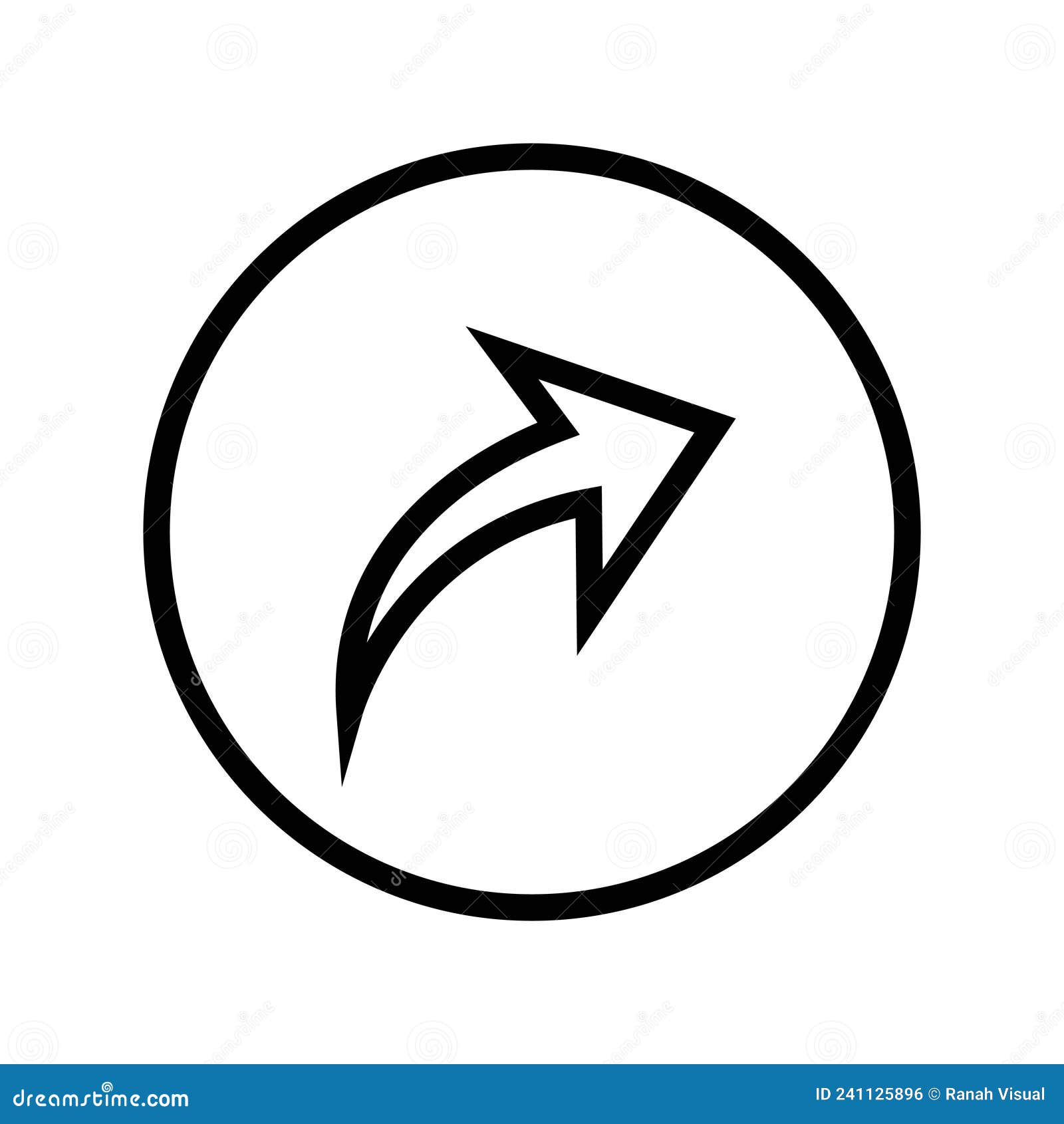 Editable Reply or Respond To Message or Chat Arrow Flat Vector Icon ...