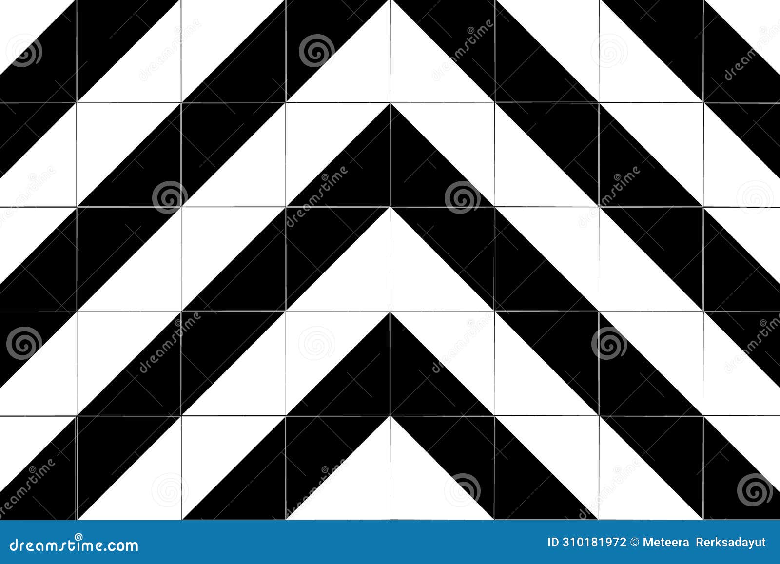 Arrow Black and White Tiles Stock Illustration - Illustration of ...