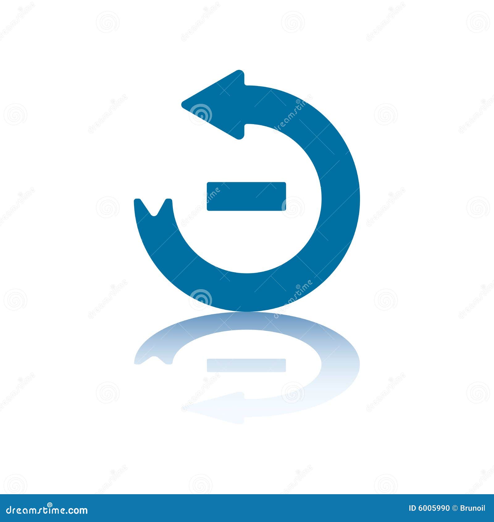 Less Arrow stock vector. Illustration of arrow, counterclockwise - 6005990