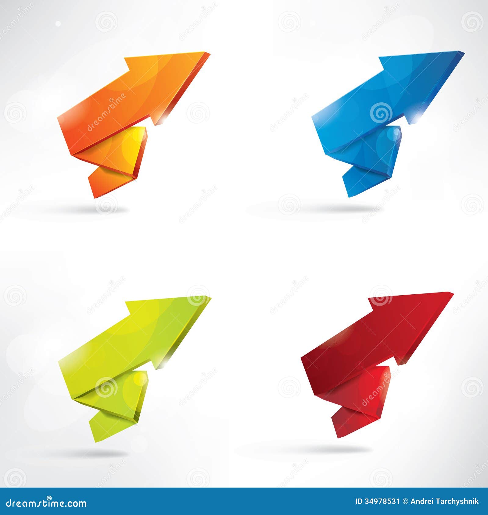 Arrow on Abstract Background Stock Vector - Illustration of perspective ...