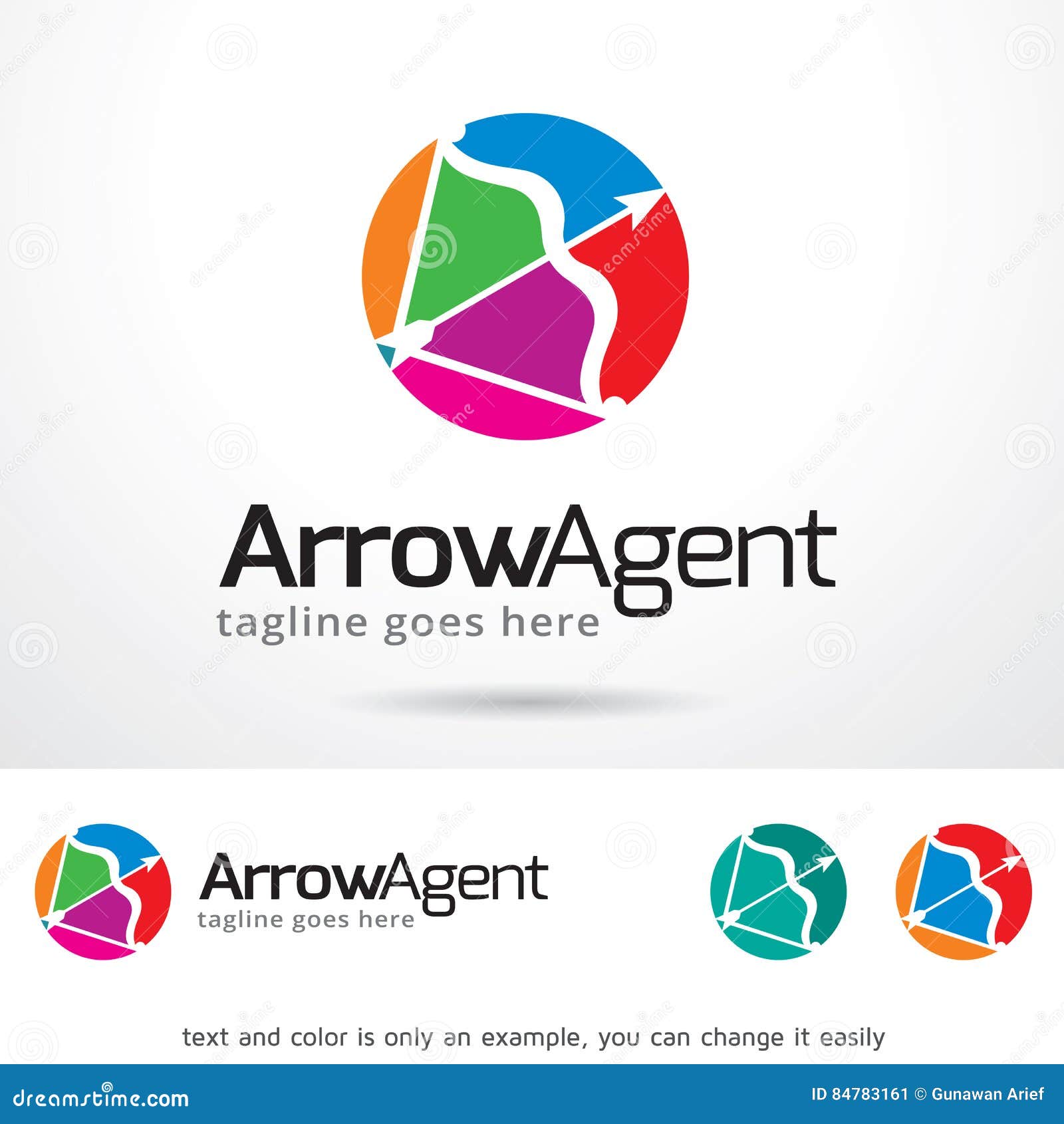 Arrow Agent Logo Template Design Vector Stock Vector - Illustration of ...