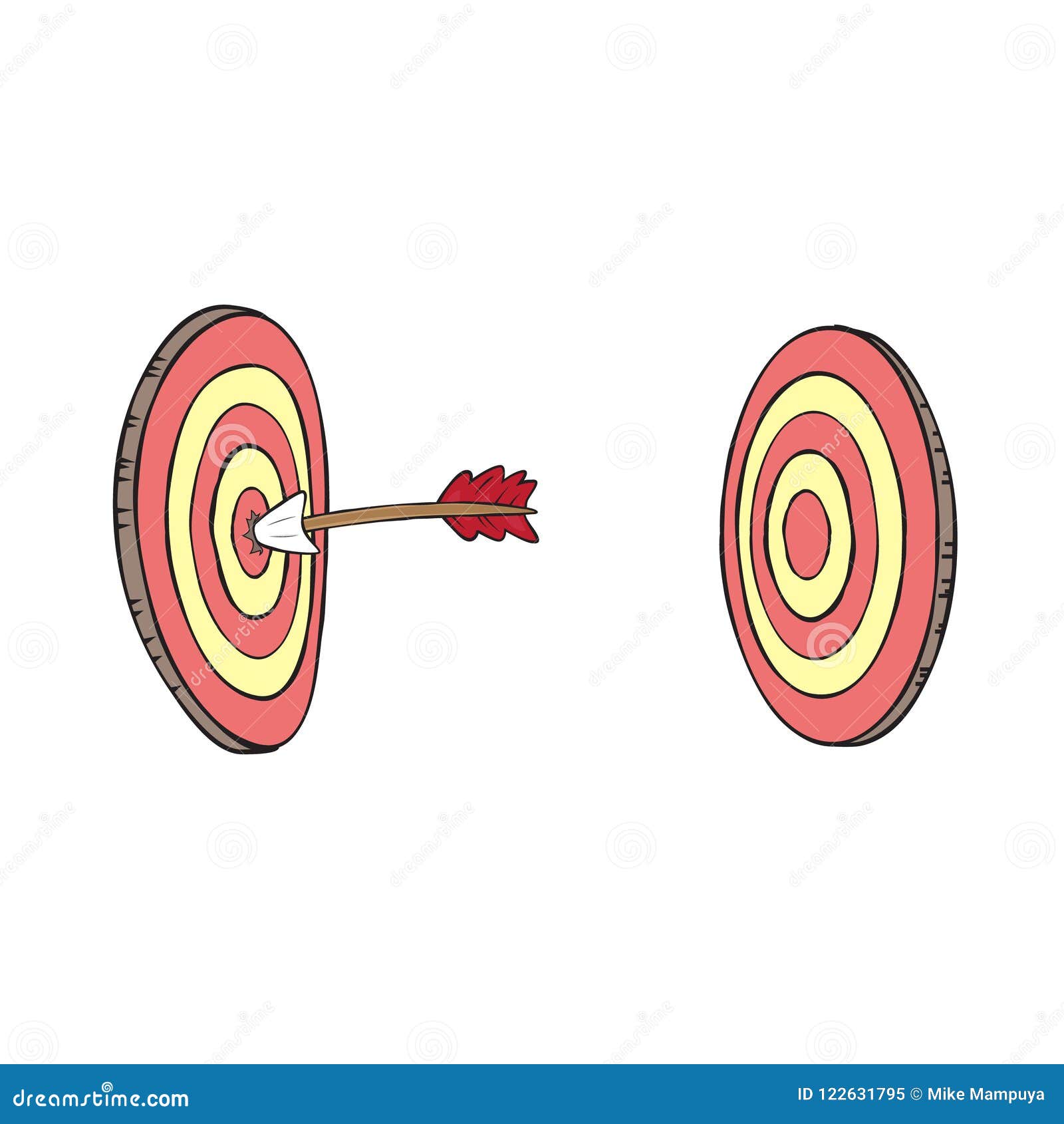 Arrow and the Aim Clipart Illustration Vector Stock Vector ... Arrow and the Aim Clipart Illustration Vector Stock Vector ...