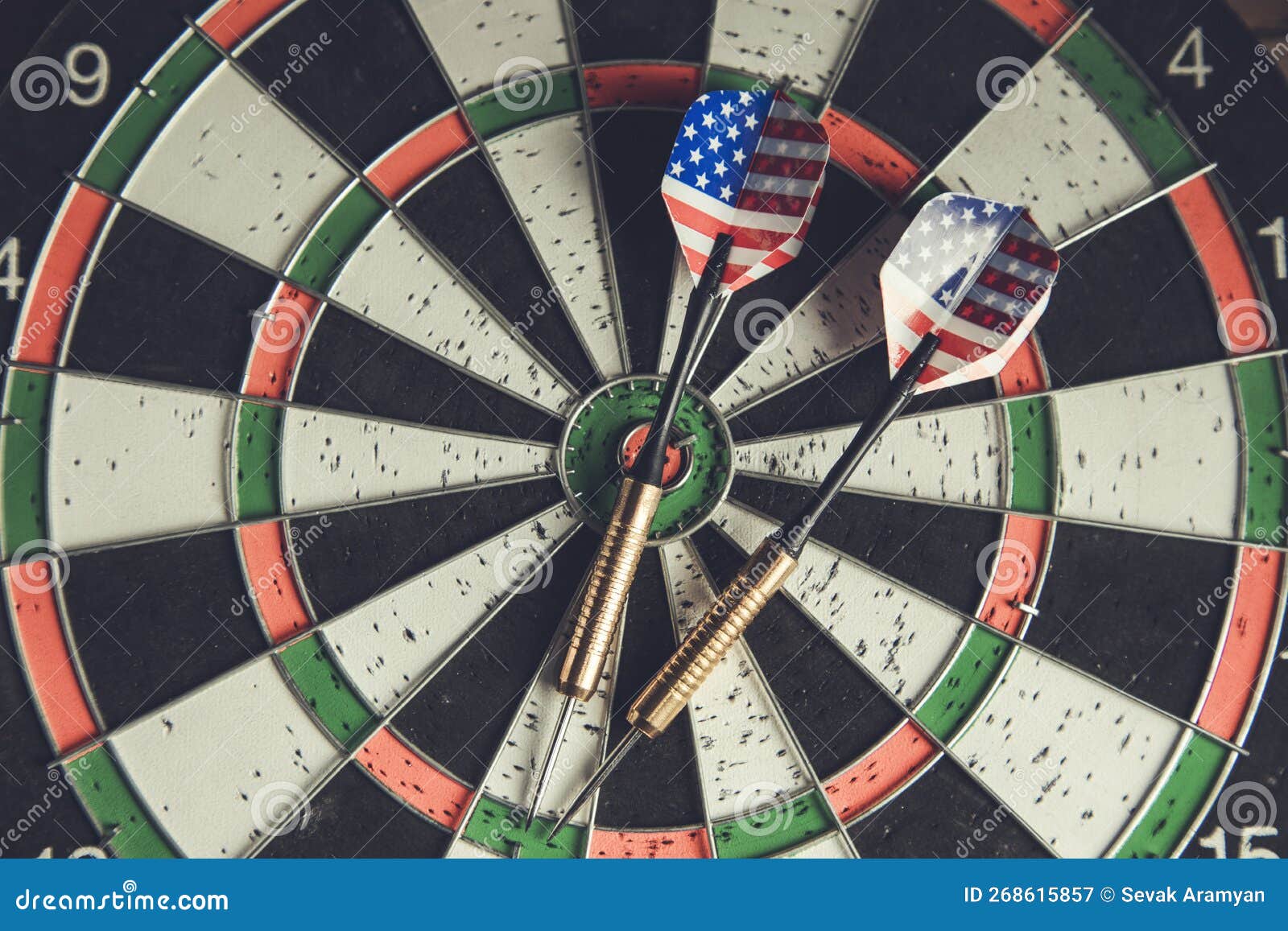 Arrow American Flag in Darts Stock Image - Image of accuracy, winner ...