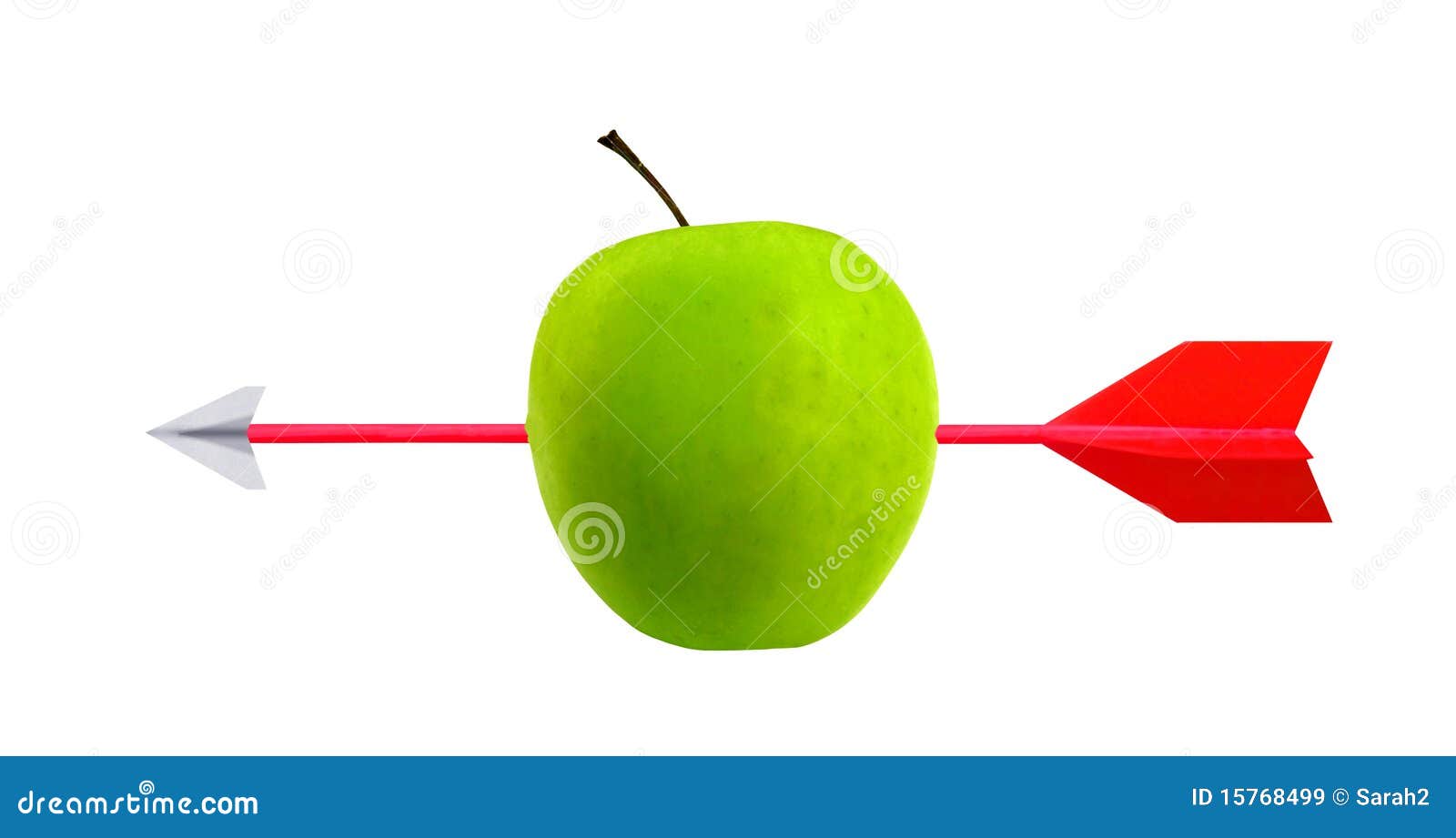 Arrow and apple target stock image. Image of apple, isolated - 15768499