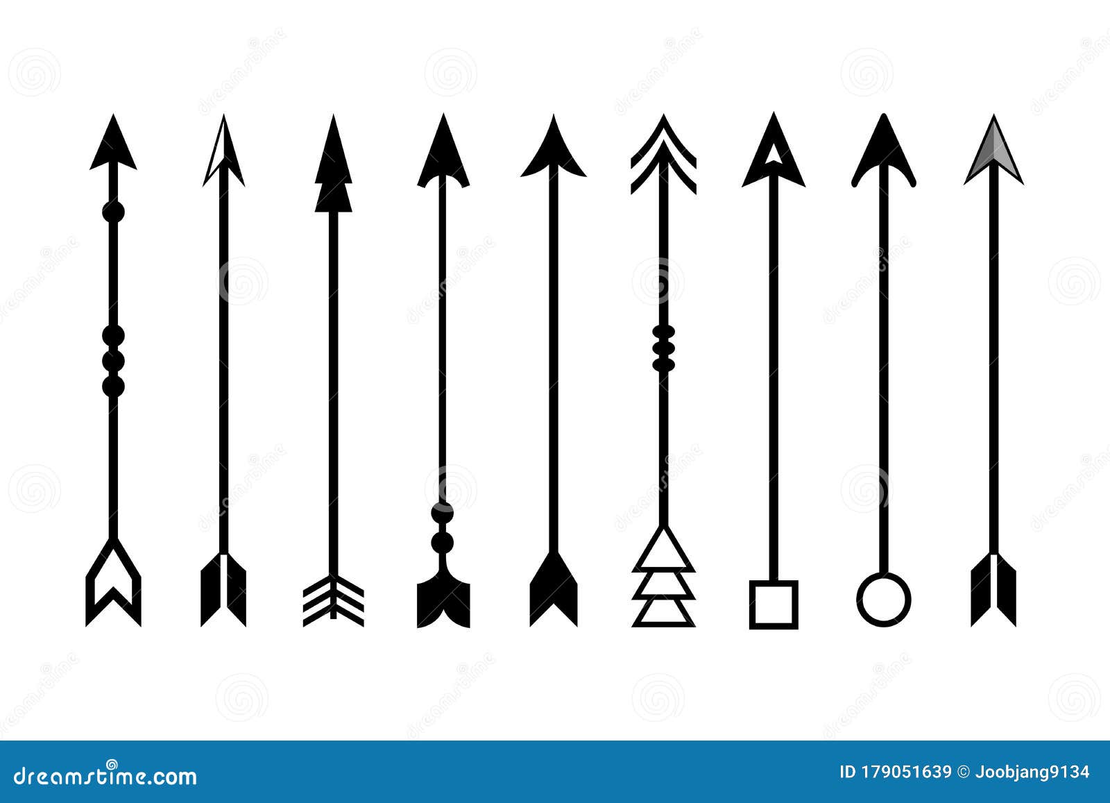 Arrow Archer Bow icon set stock vector. Illustration of archery - 179051639
