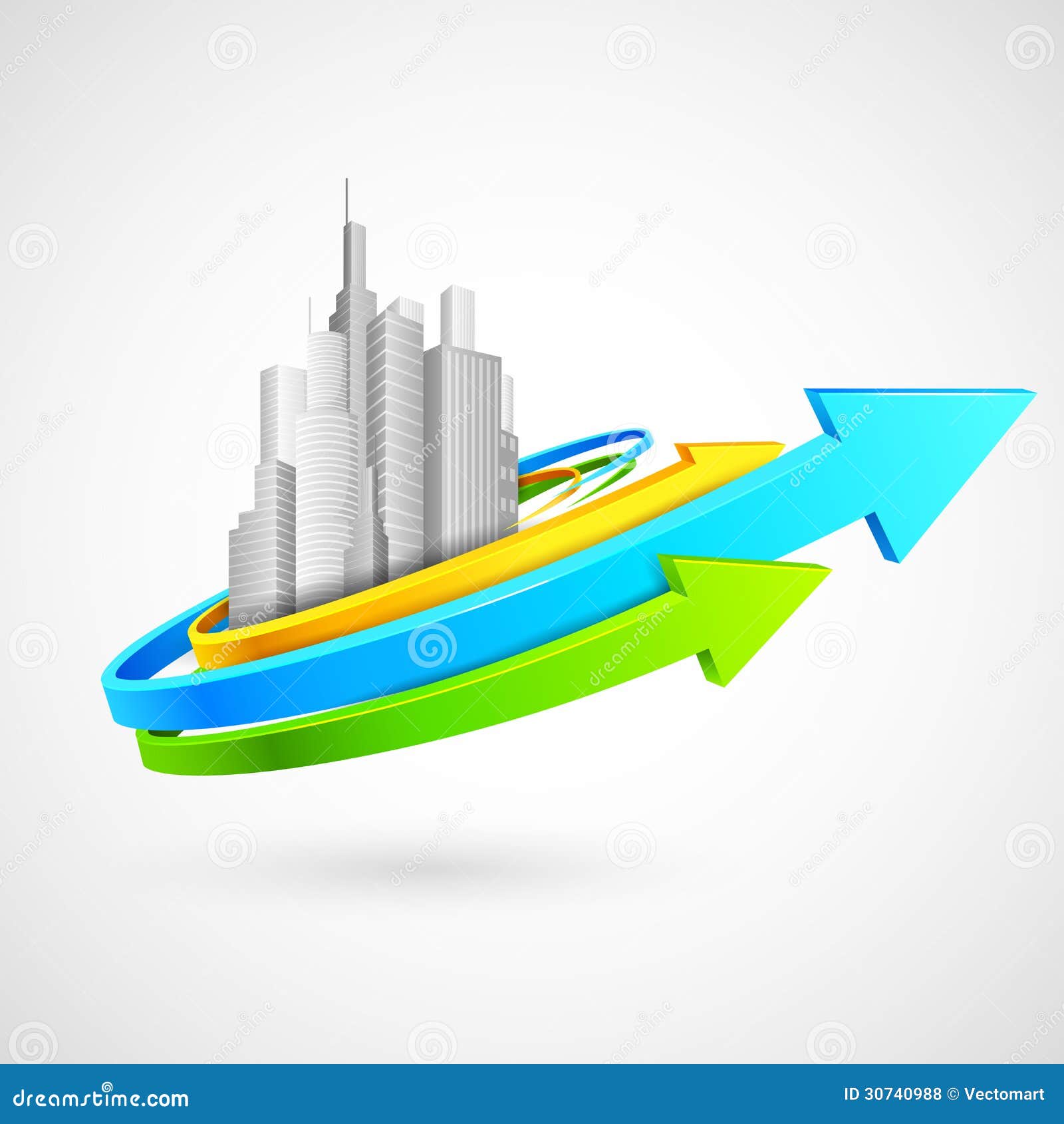 Skycraper Building In Balneario Camboriu, Brazil Cartoon Vector ...