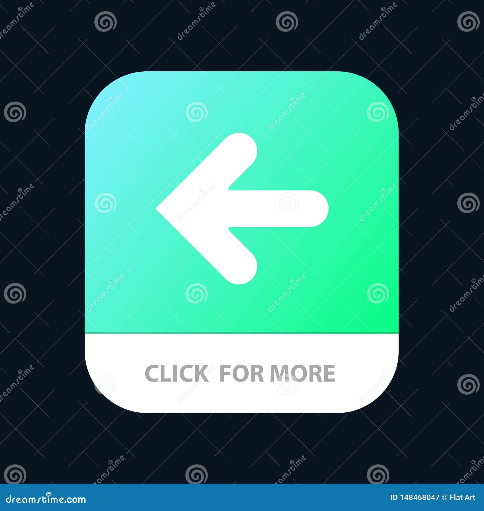 Arrow, Arrows, Back, Point Back Mobile App Button. Android and IOS ...