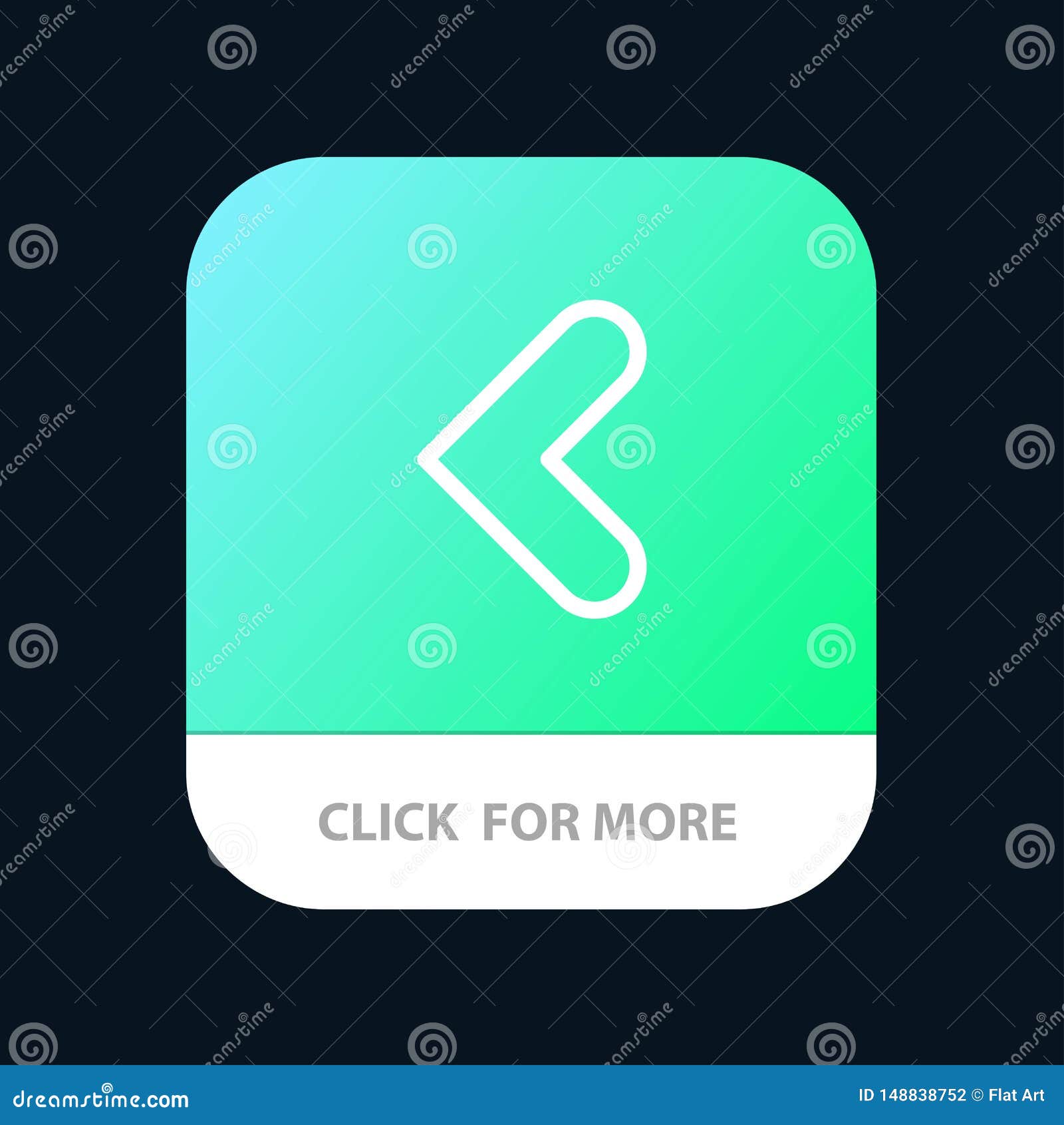 Arrow, Back, Backward, Left Mobile App Button. Android and IOS Line Version Stock Vector ...