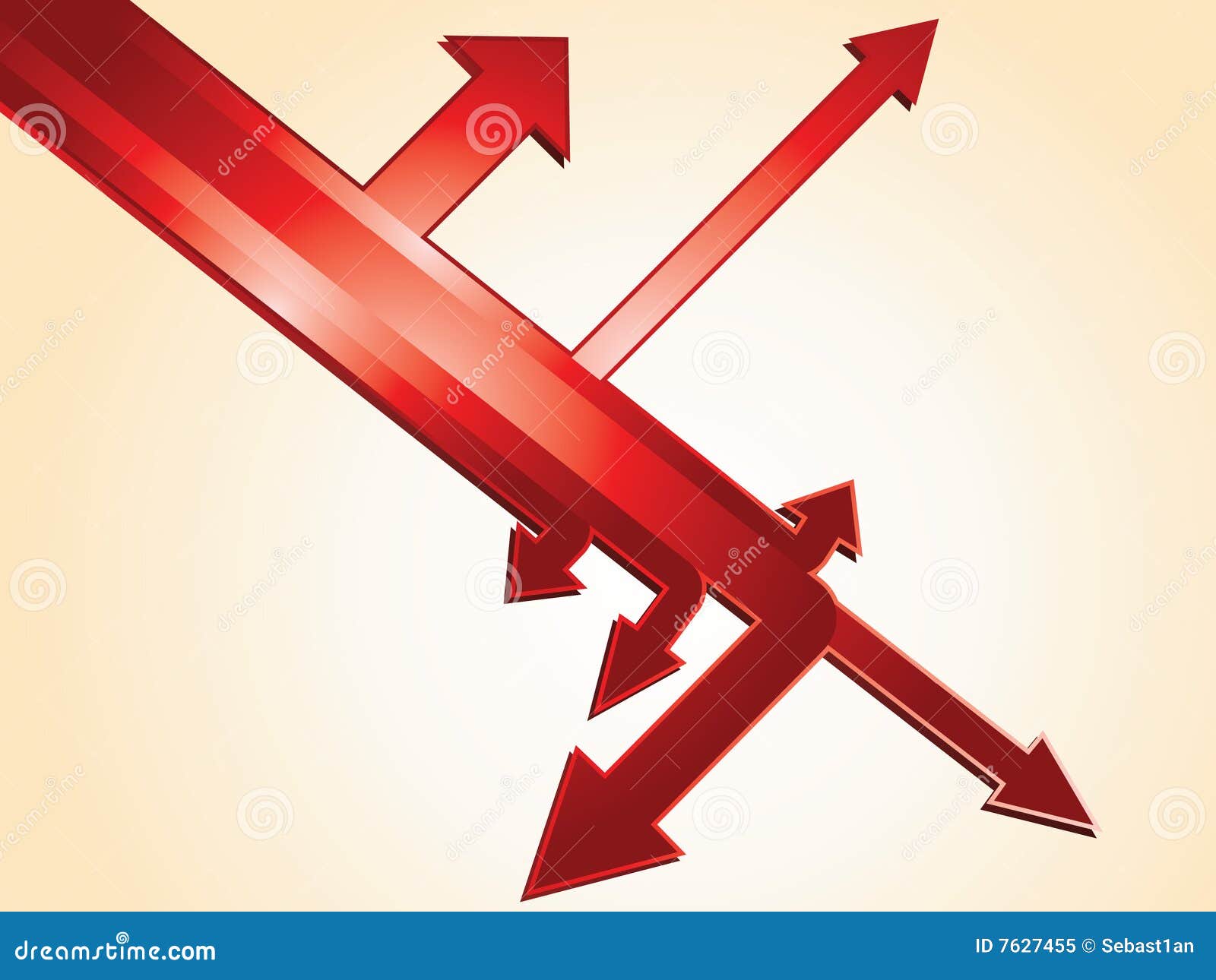 Arrow background stock vector. Illustration of gradient - 7627455