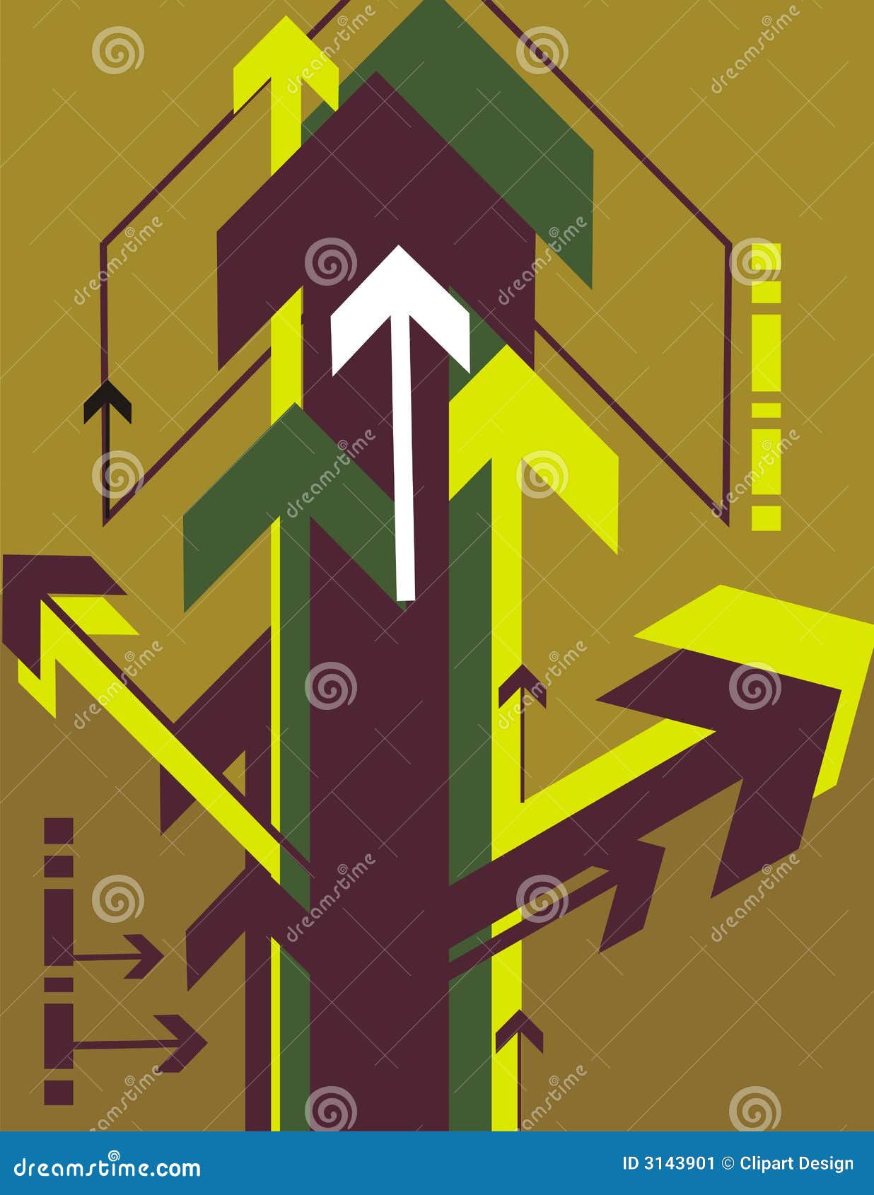 Arrow background series stock vector. Illustration of high - 3143901