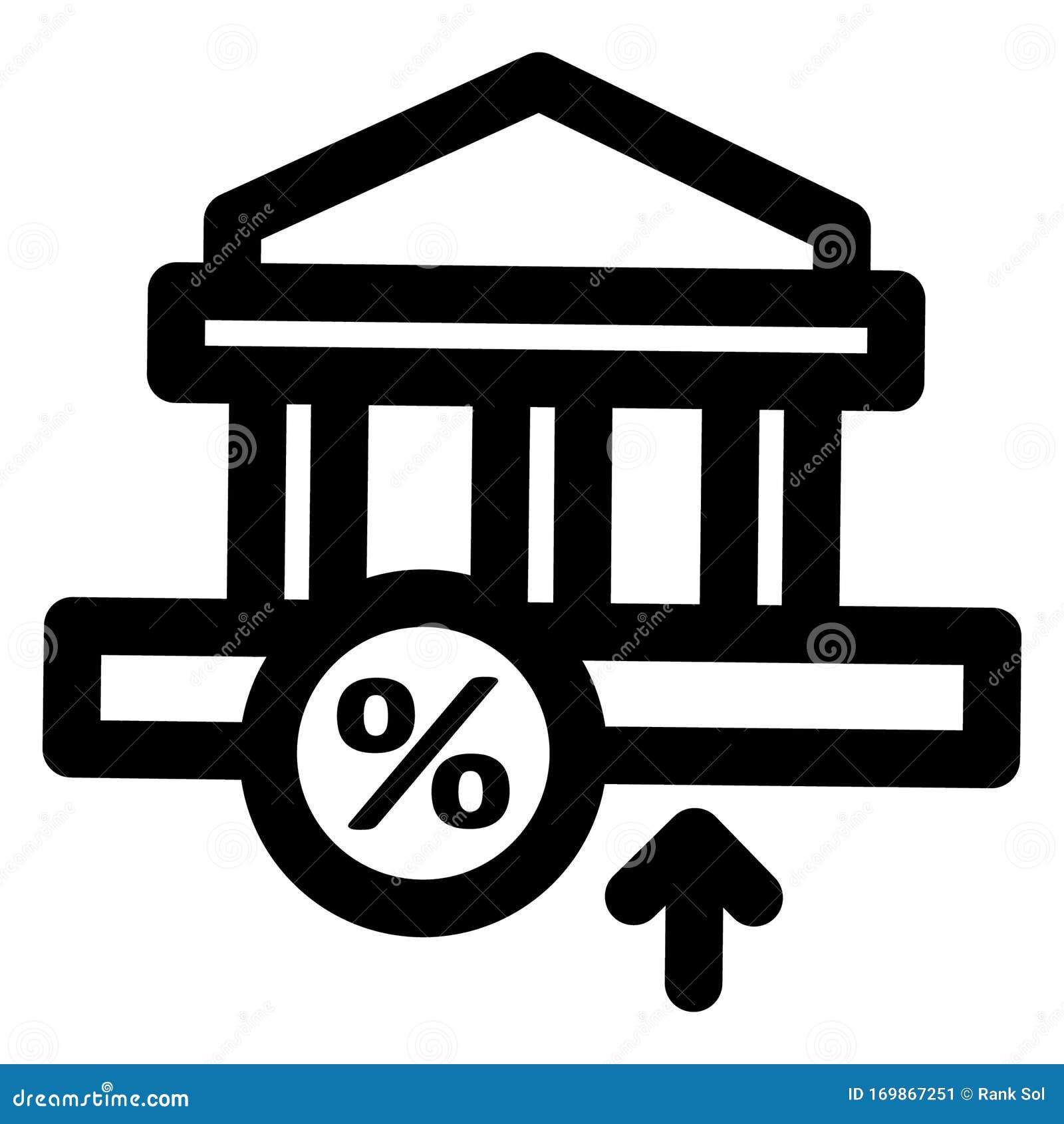 Arrow, Bank Bold Vector Icon Which Can Easily Edit Stock Vector ...