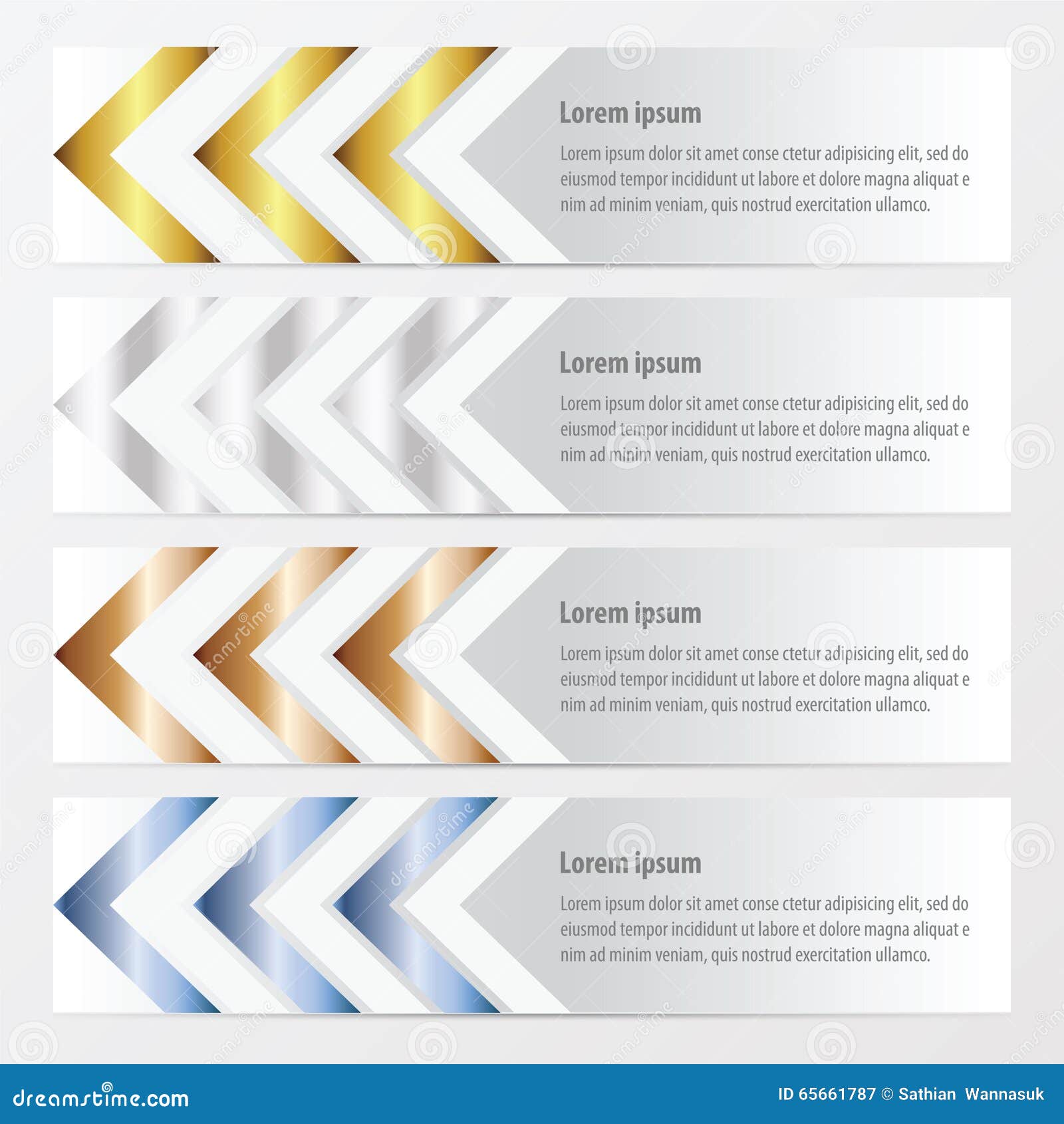 Silver And Blue Banner