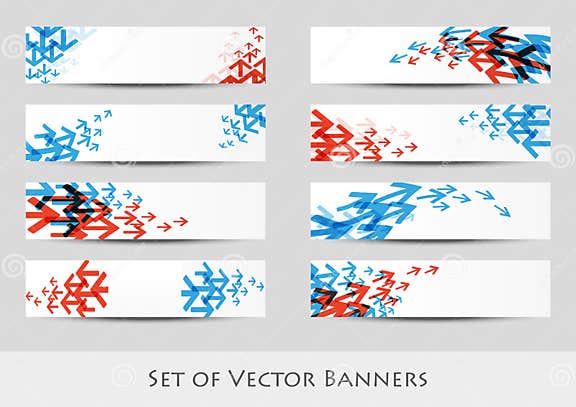 Arrow banners stock vector. Illustration of contemporary - 25916678