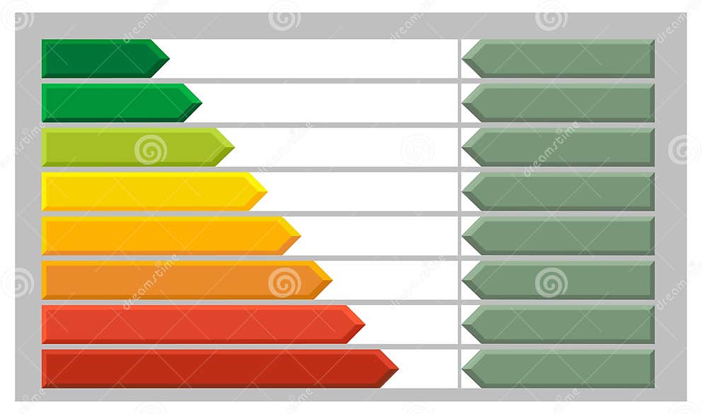 Arrow bar scale chart stock vector. Illustration of orange - 21523542