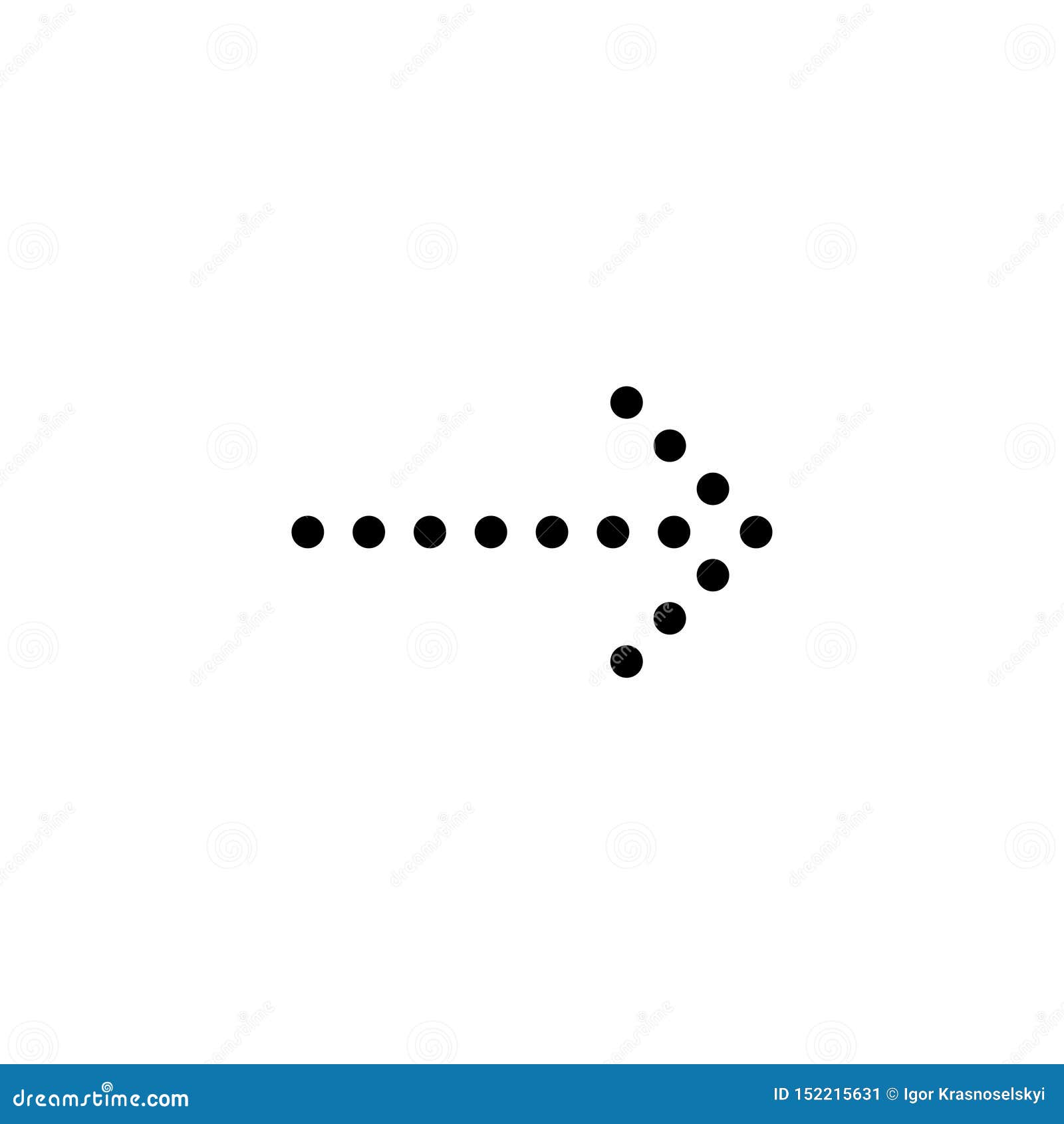 Arrow. Arrow Black Icon. Arrow Vector Icon. Cursor Icon. Cursor in Dots ...