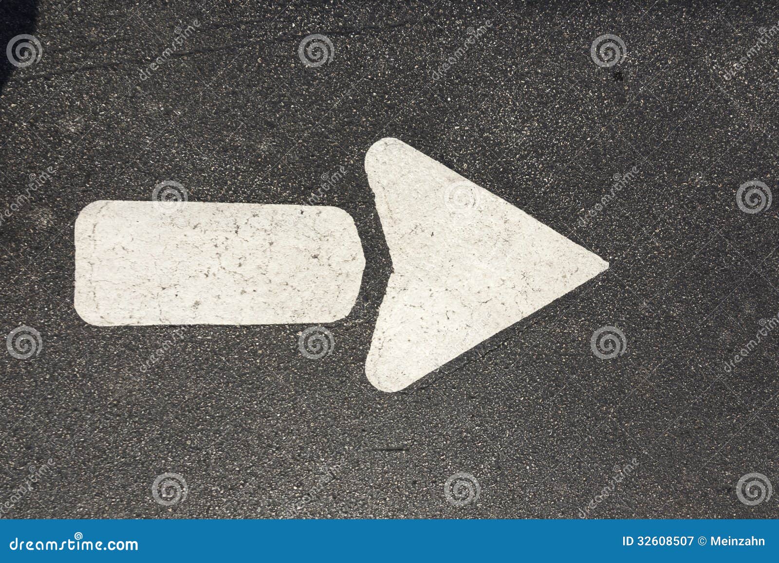 Arrow at the black street stock image. Image of concept - 32608507