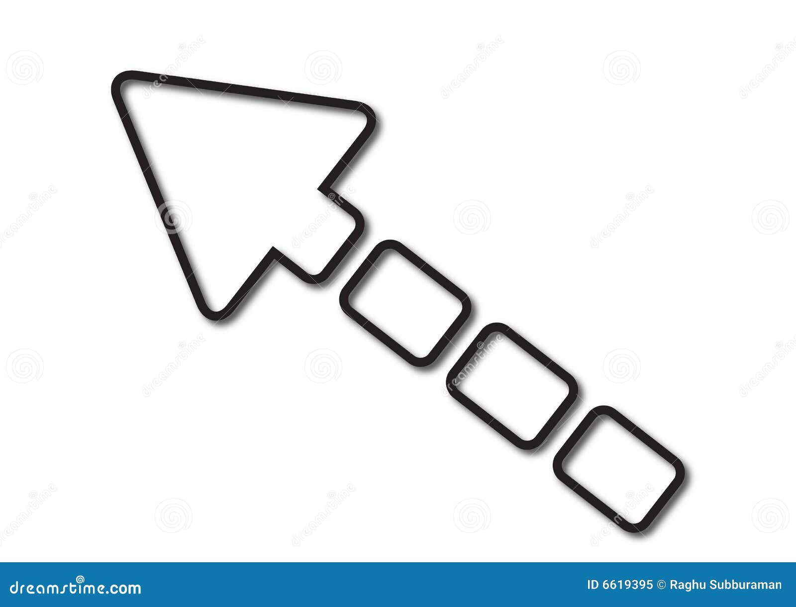 Arrow blocks stock vector. Illustration of click, pointer - 6619395