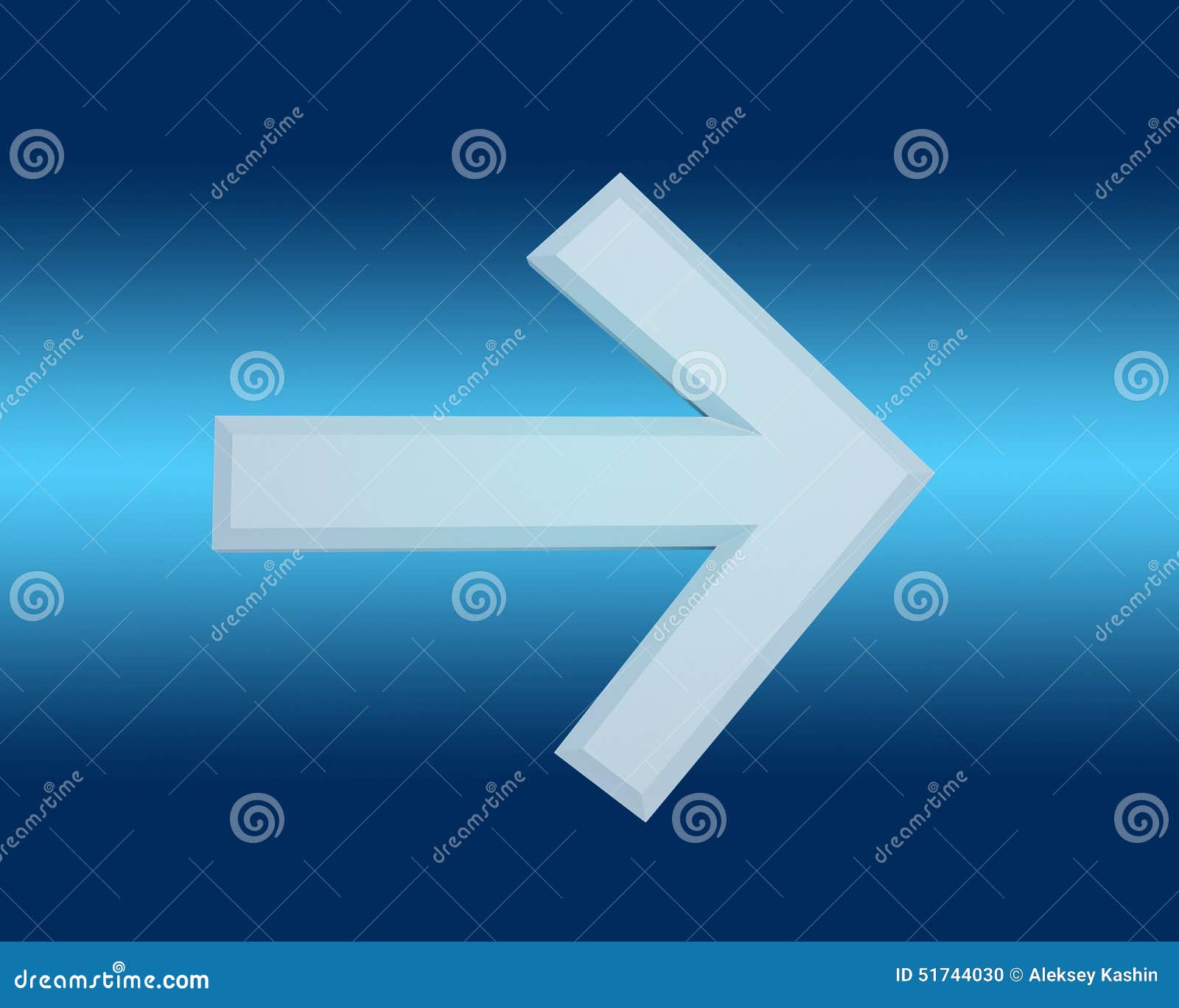 Arrow on a blue background stock illustration. Illustration of graph ...