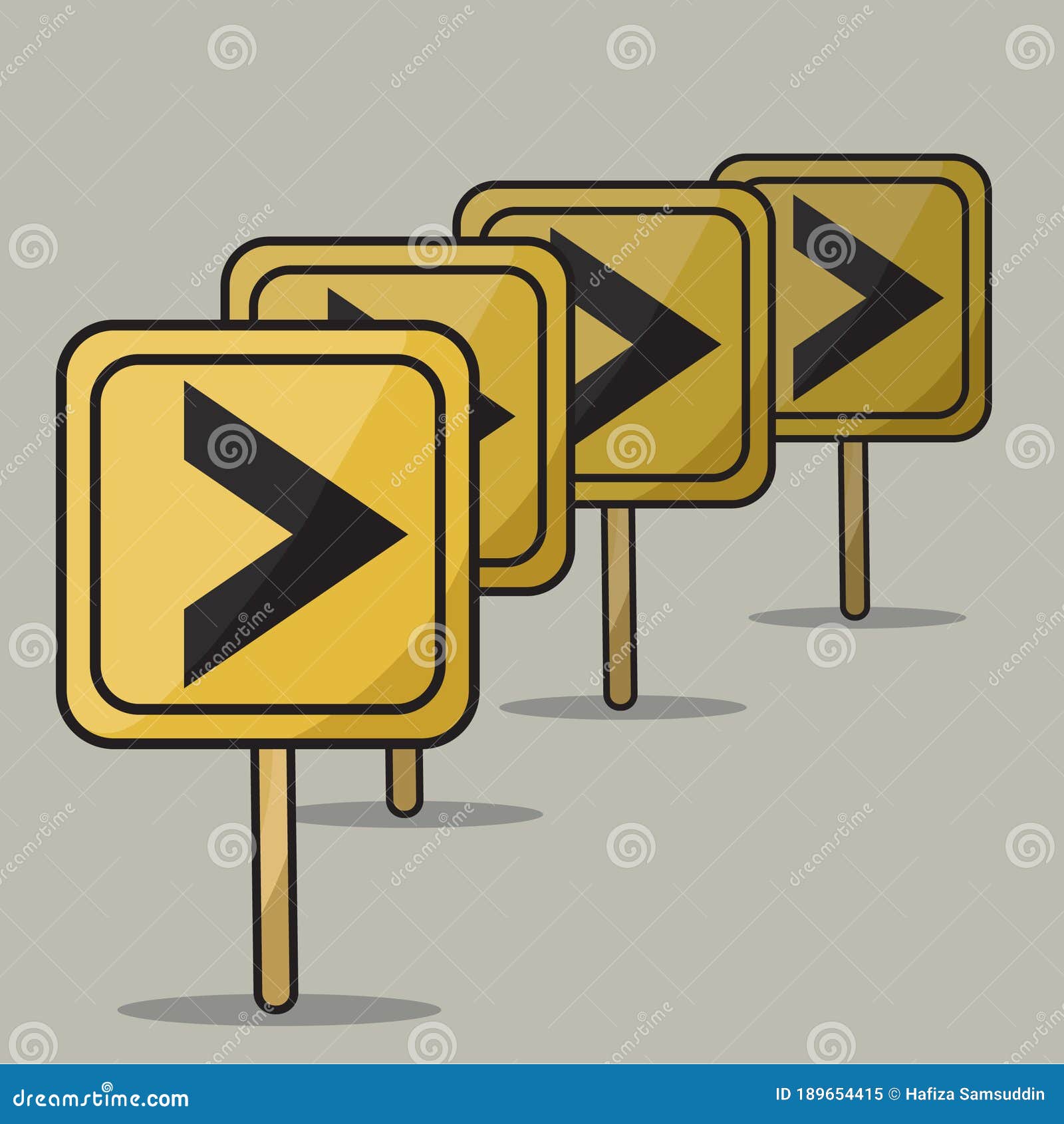 Arrow Boards. Vector Illustration Decorative Design Stock Vector ...