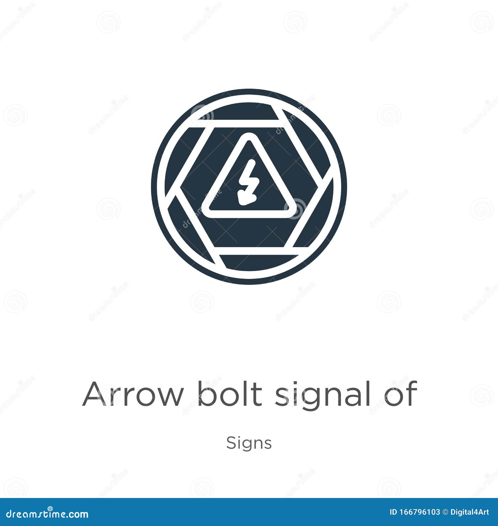 Arrow Bolt Signal of Electrical Shock Risk in Triangular Icon Vector ...