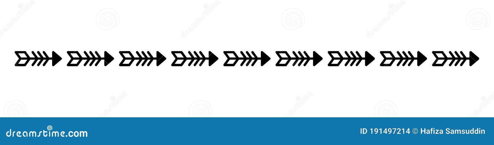 Arrow Border Design. Vector Illustration Decorative Design Stock Vector ...