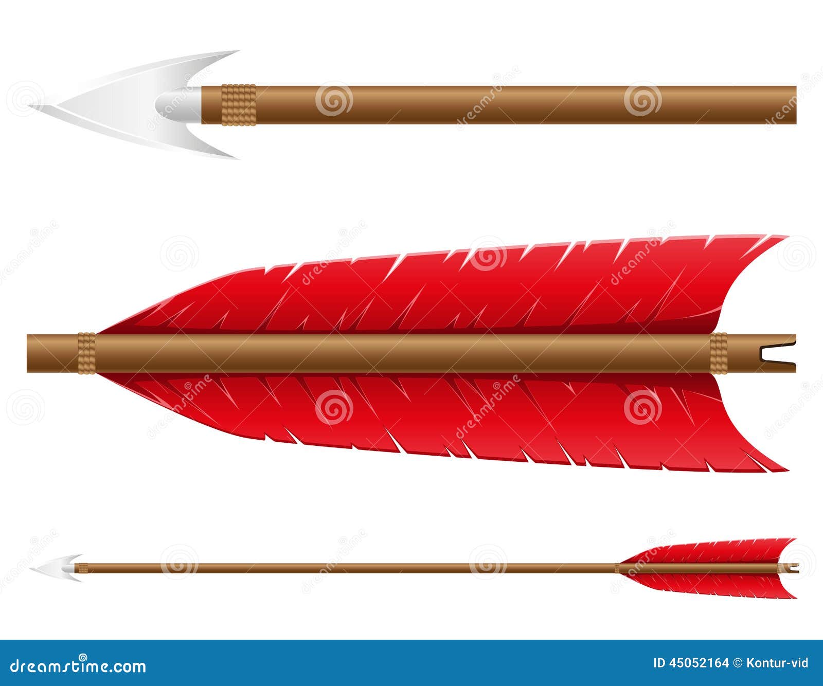 Arrow for Bow Vector Illustration Stock Vector - Illustration of ...