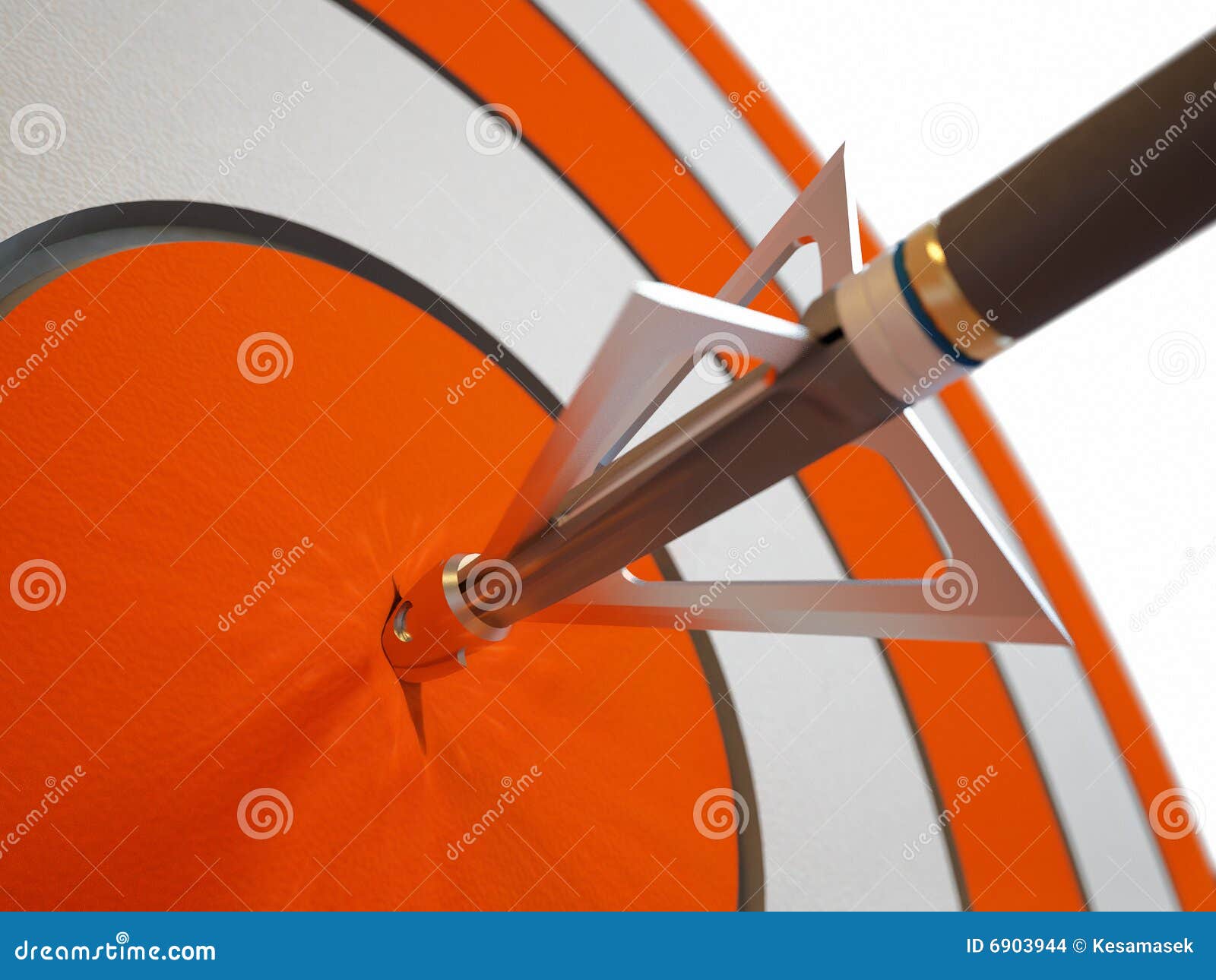 Arrow breaking target stock illustration. Illustration of inspiration ...