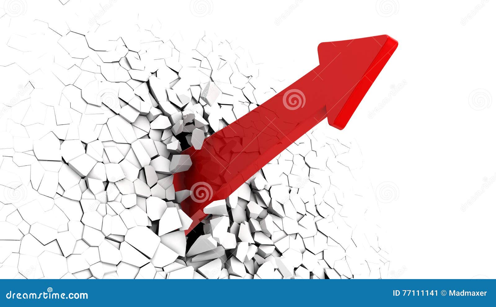 Arrow Breaking Through Stock Photography | CartoonDealer.com #60402242