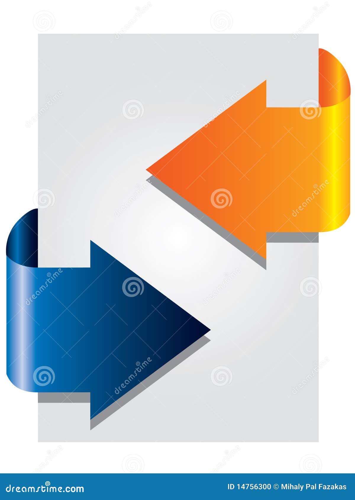 Arrow brochure stock vector. Illustration of business - 14756300
