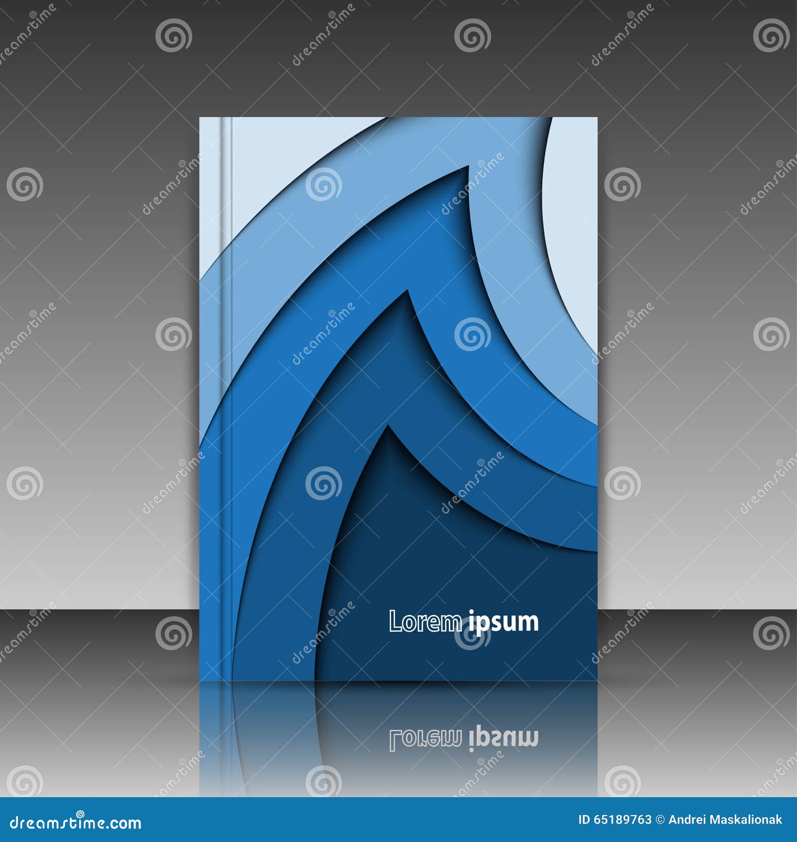 Arrow brochure title sheet stock vector. Illustration of folder - 65189763